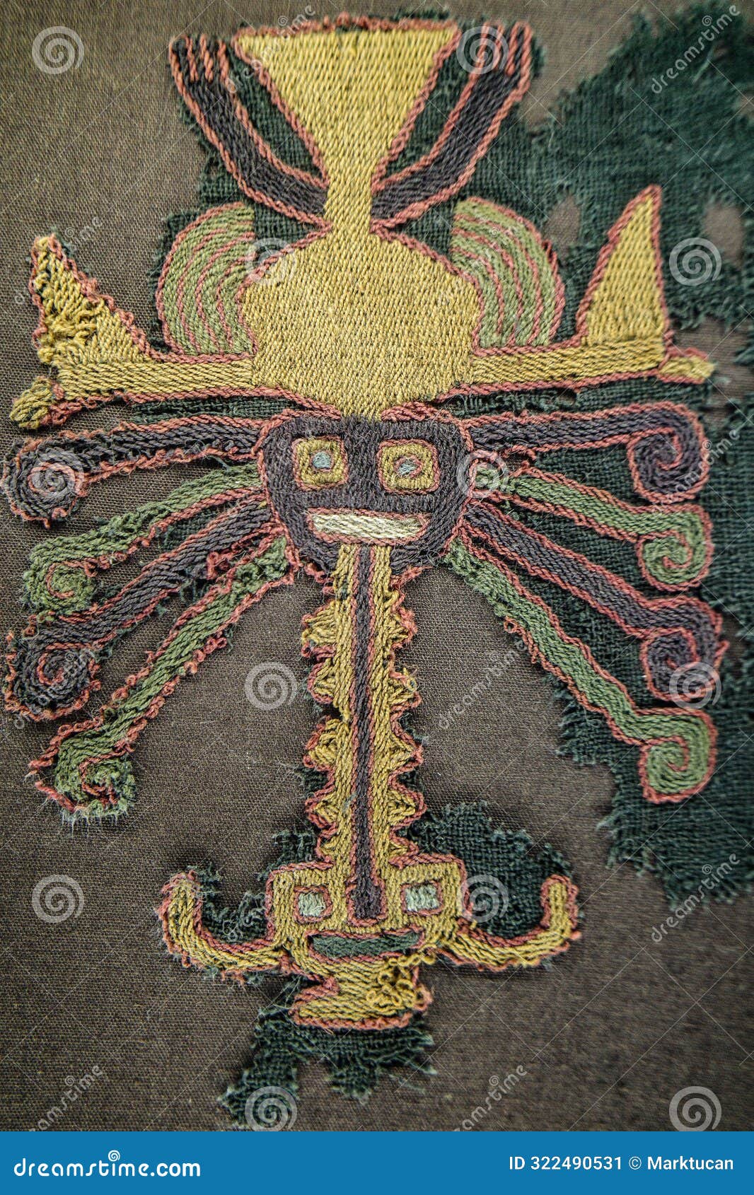 Lima, Peru - Dec 3, 2023: Ancient Pre-Inca Textiles on Display at the ...