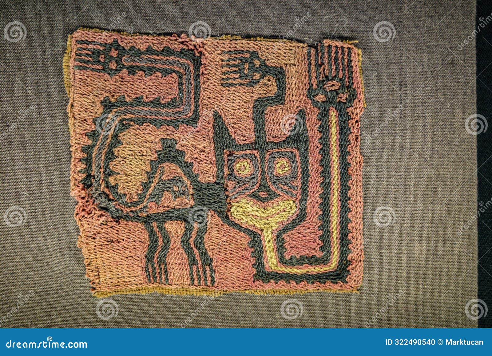 Lima, Peru - Dec 3, 2023: Ancient Pre-Inca Textiles on Display at the ...