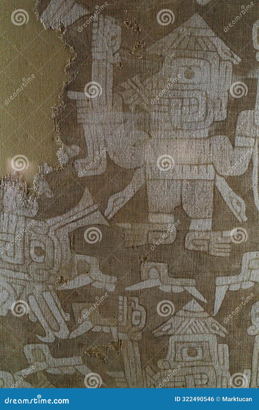 Lima, Peru - Dec 3, 2023: Ancient Pre-Inca Textiles on Display at the ...