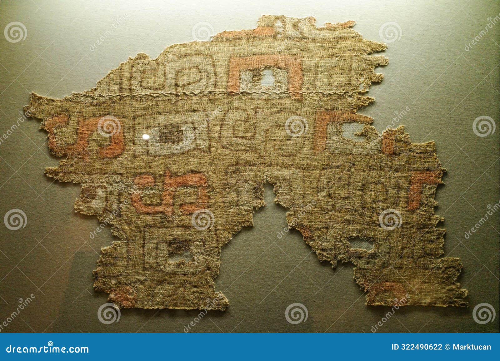 Lima, Peru - Dec 3, 2023: Ancient Pre-Inca Textiles on Display at the ...