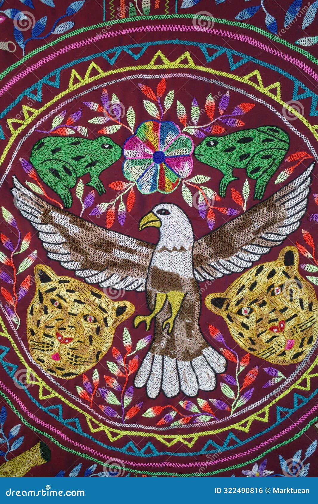 Lima, Peru - Dec 3, 2023: Traditonal Amazonian Shipibo Konibo Art ...