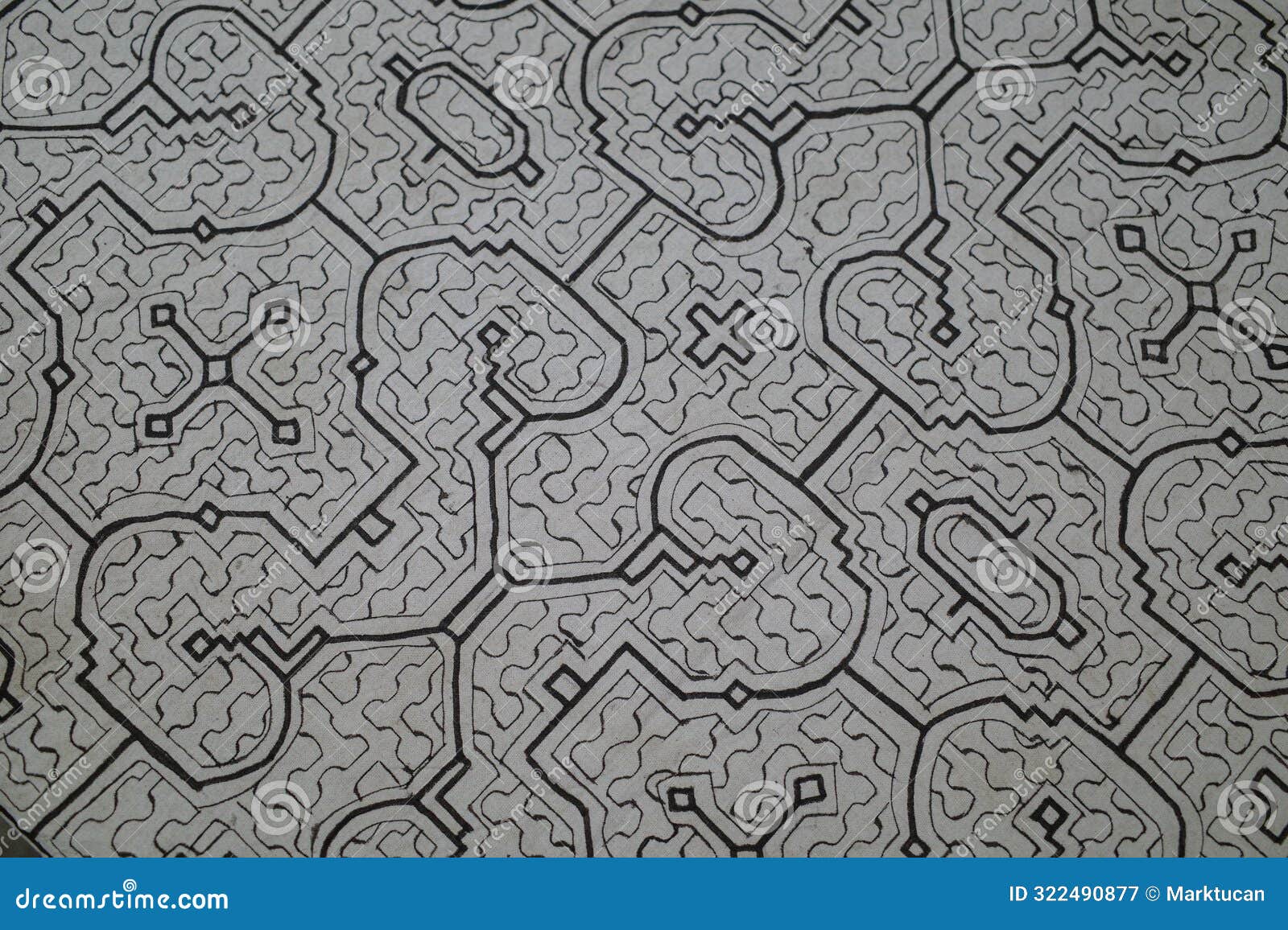 Lima, Peru - Dec 3, 2023: Traditonal Amazonian Shipibo Konibo Art ...