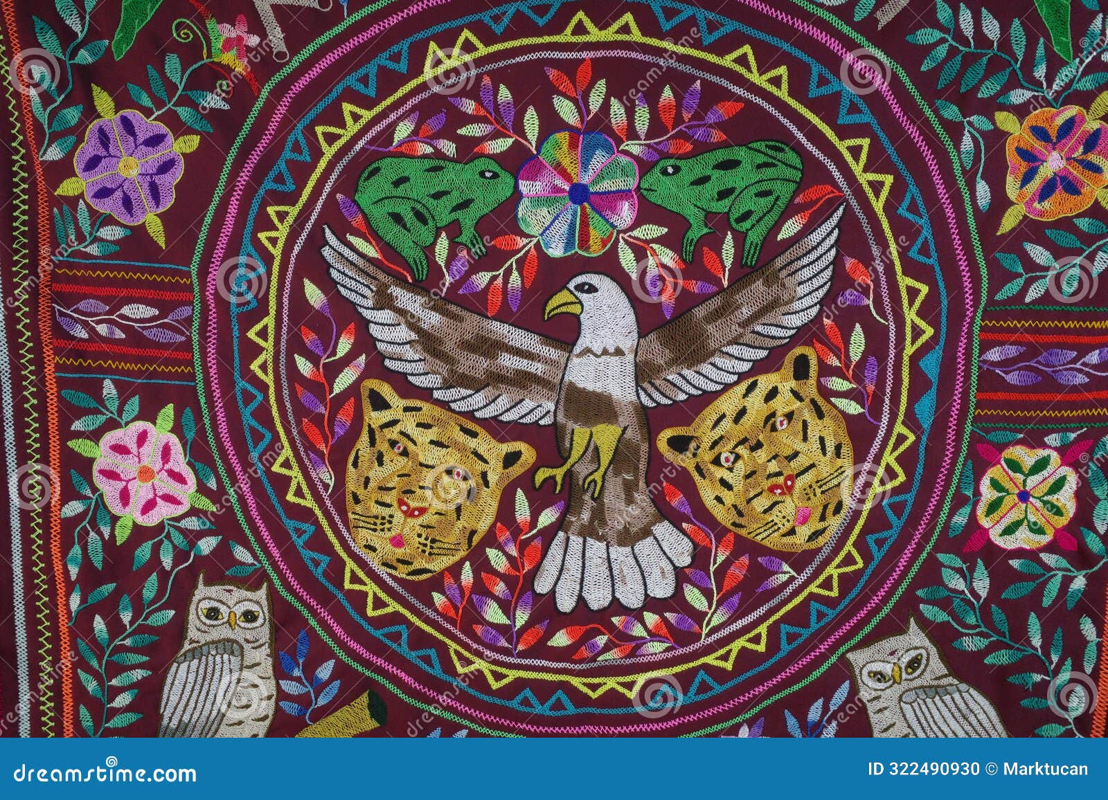 Lima, Peru - Dec 3, 2023: Traditonal Amazonian Shipibo Konibo Art ...