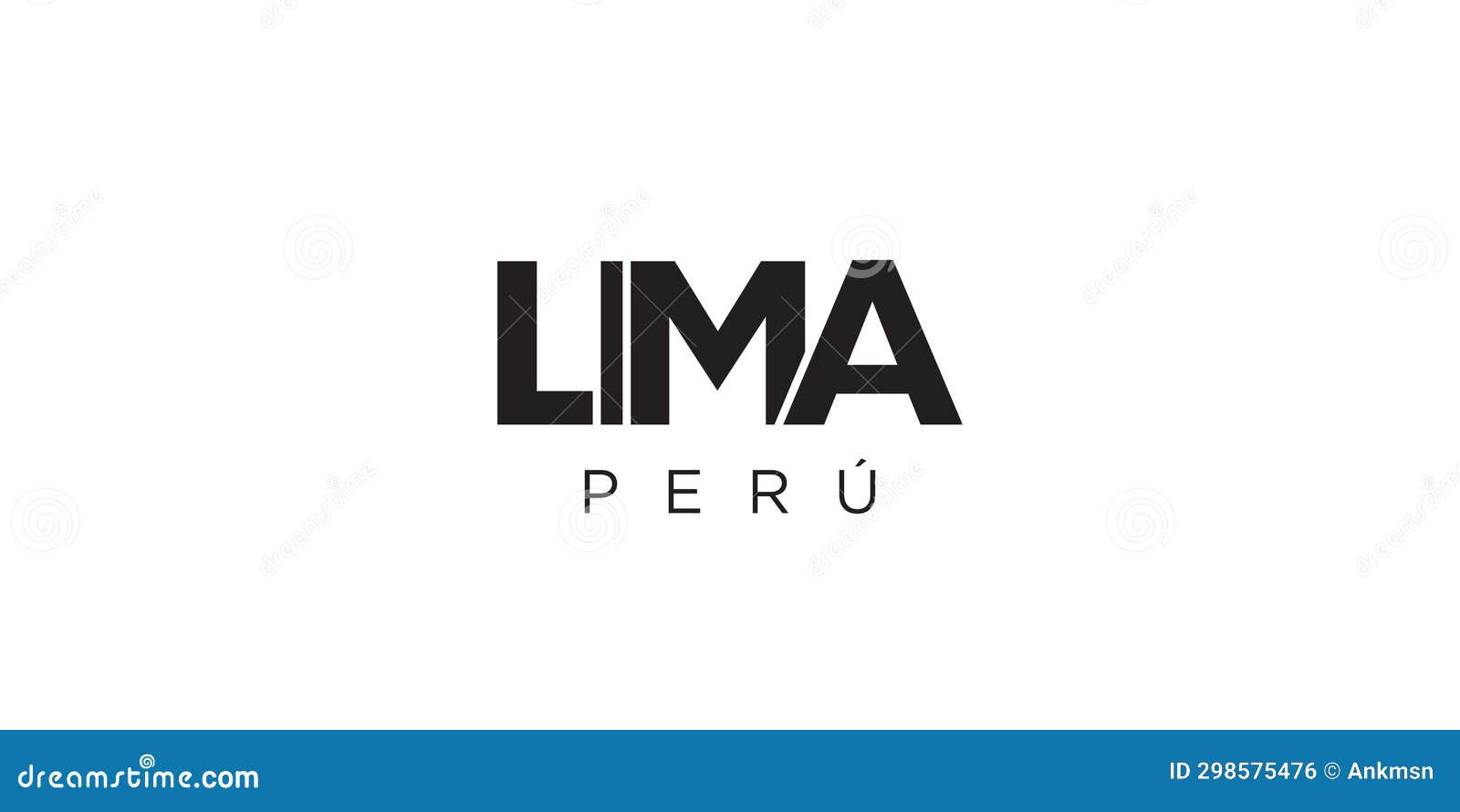 Lima in the Peru Emblem. the Design Features a Geometric Style, Vector ...