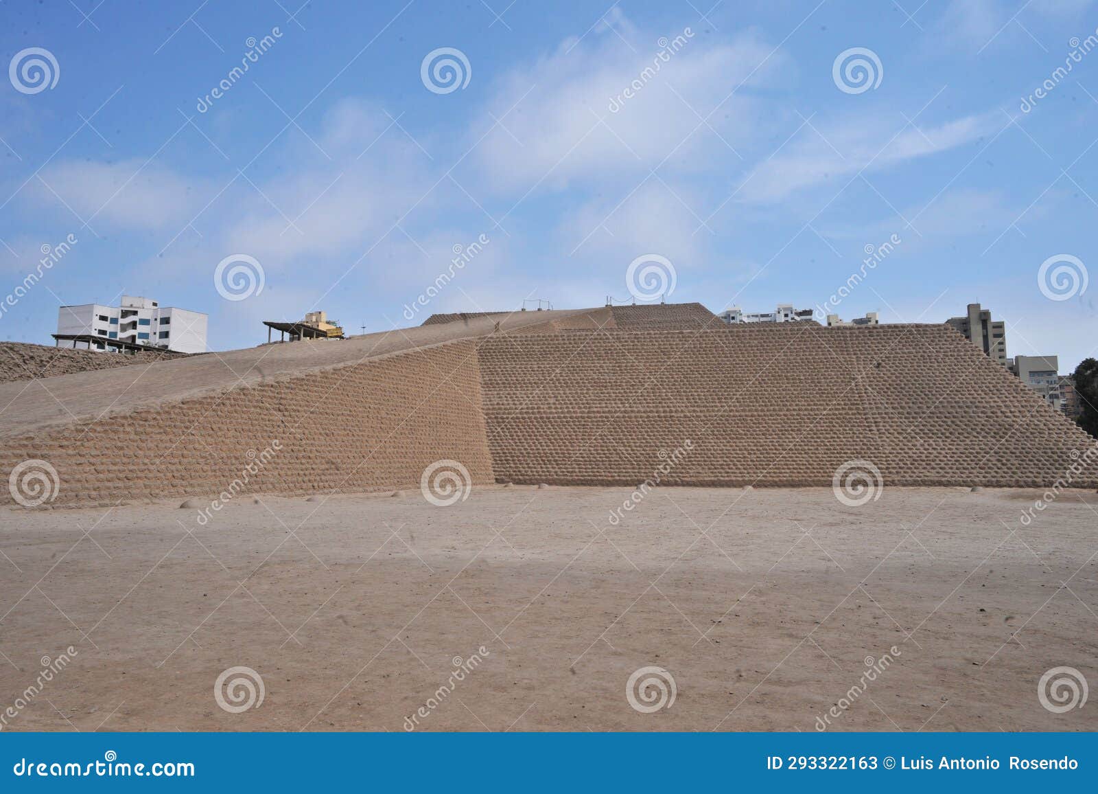 Lima, Peru - Huallamarca, the Inca Pyramid in Lima S Huaca, Peru Stock ...