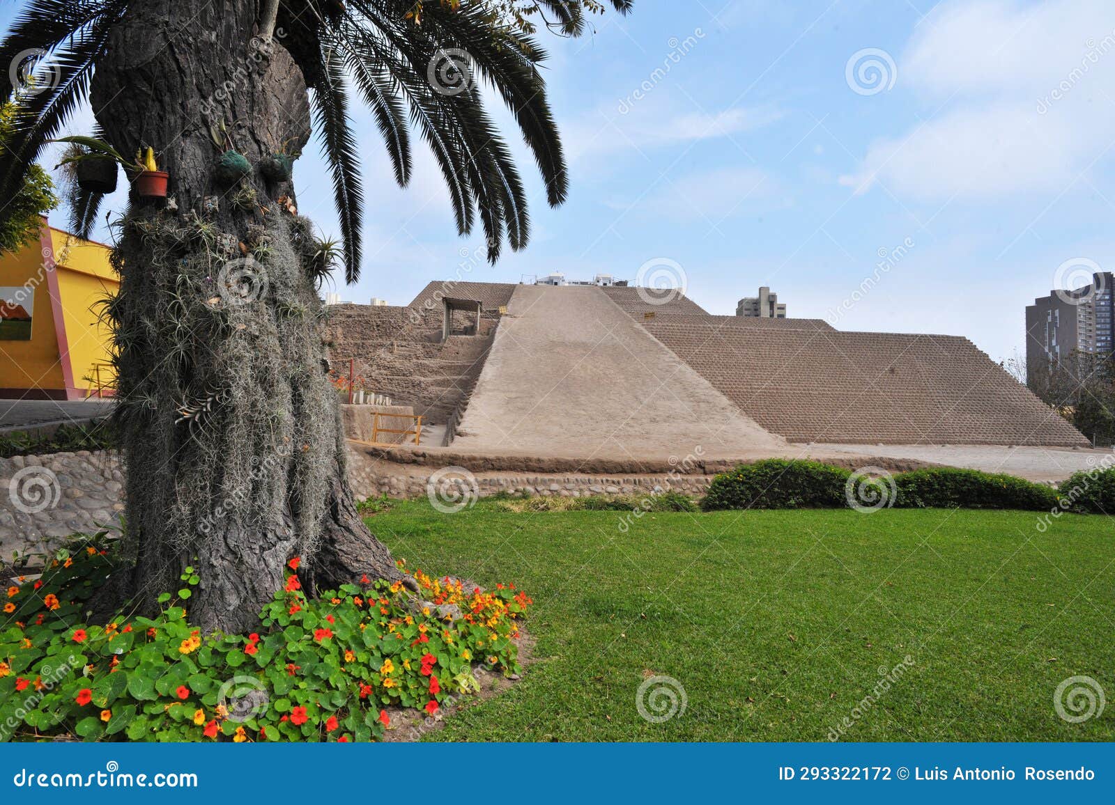 Lima, Peru - Huallamarca, the Inca Pyramid in Lima S Huaca, Peru Stock ...