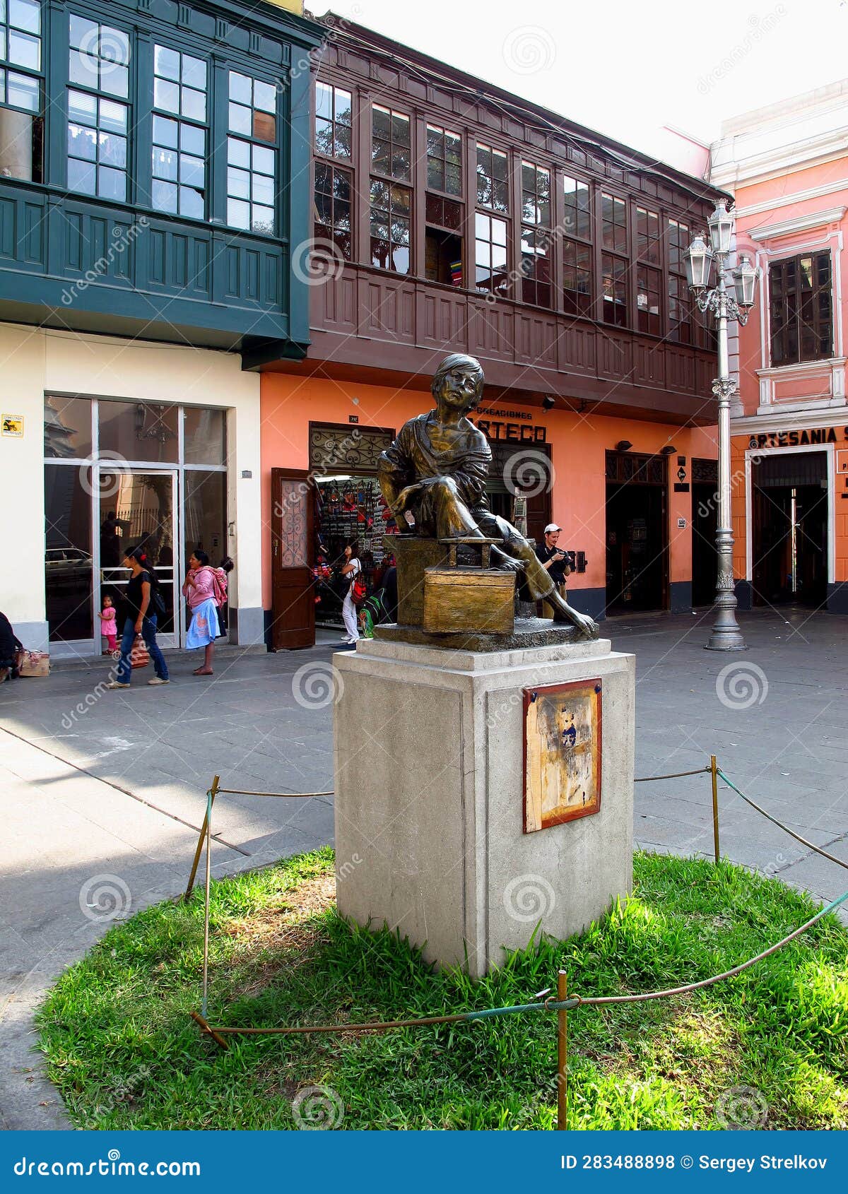 Lima, Peru - 01 May 2011: the Statue in Lima City, Peru, South America ...