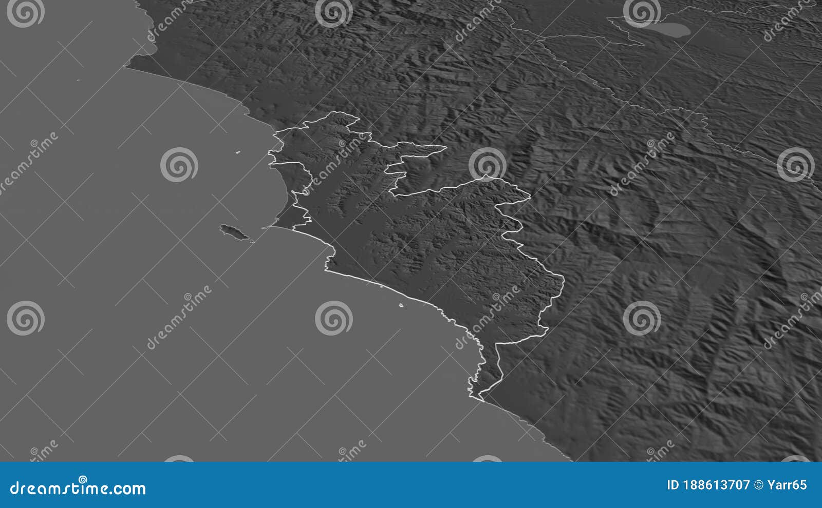 Lima Province, Peru - Outlined. Bilevel Stock Illustration ...