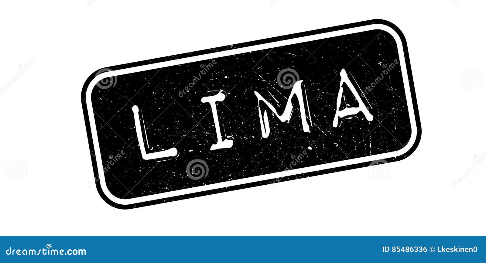 Lima rubber stamp stock illustration. Illustration of authorized - 85486336