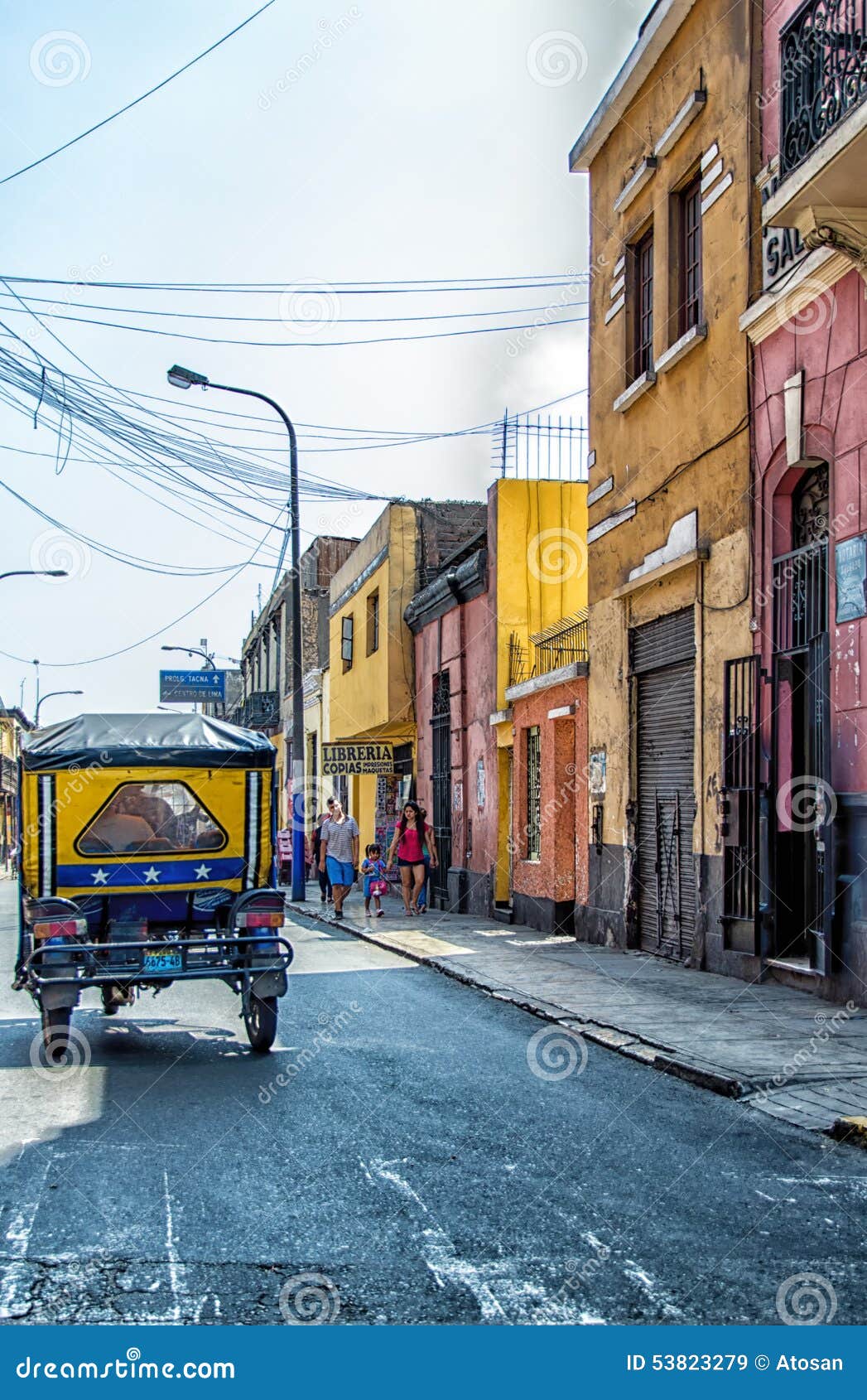 Lima Street Scene imagen de archivo editorial. Imagen de local - 53823279