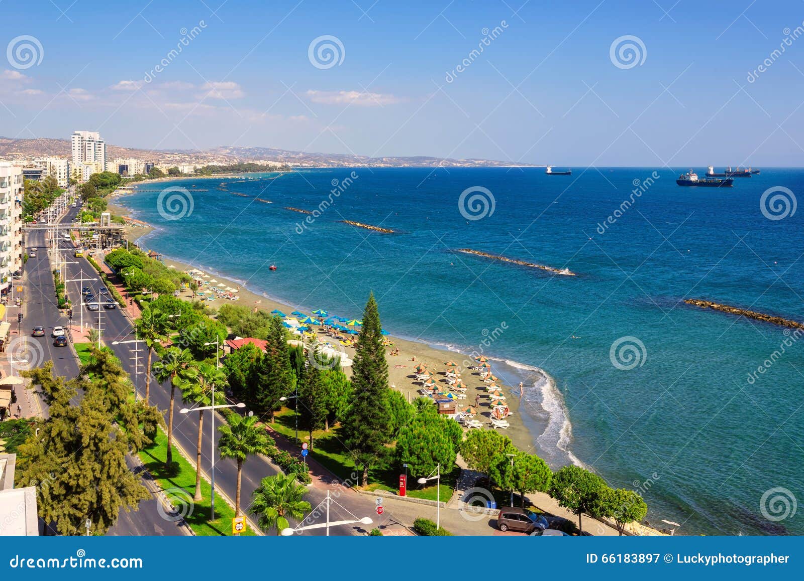 Limassol Coastline Aerial View, Cyprus Editorial Photography - Image of ...