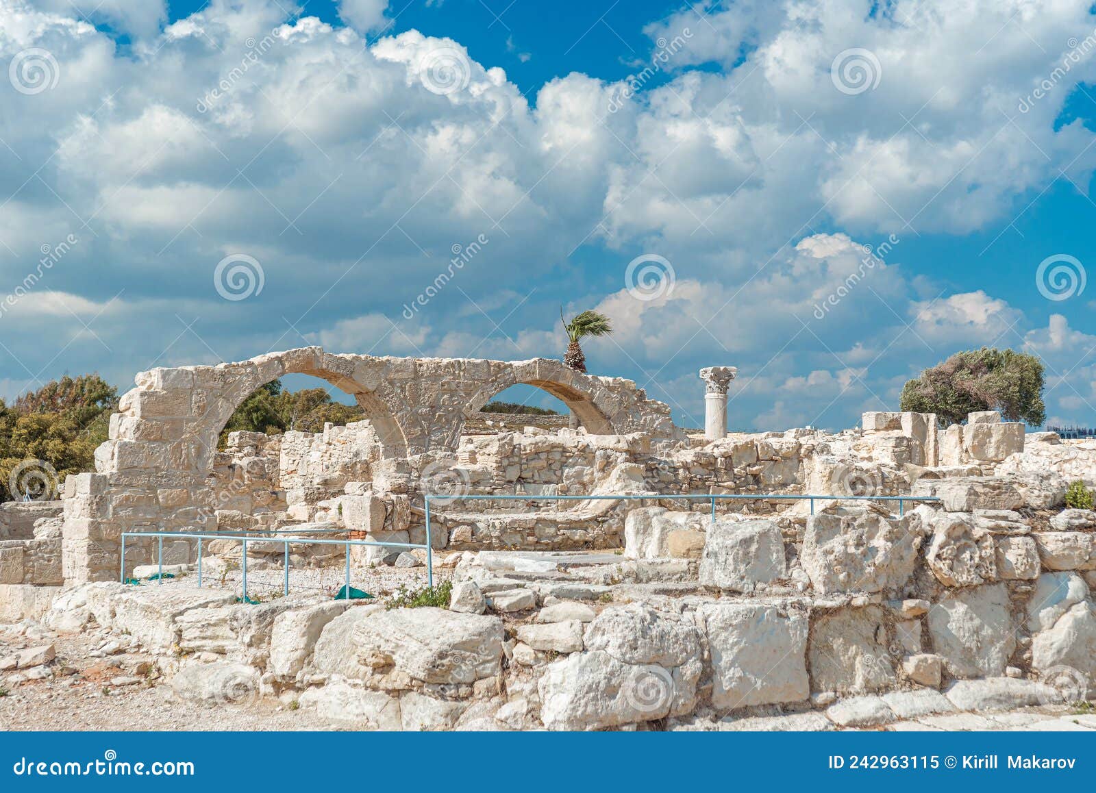Cyprus. Ruins Of The Roman Settlement Salamis (IV Century BC). View ...
