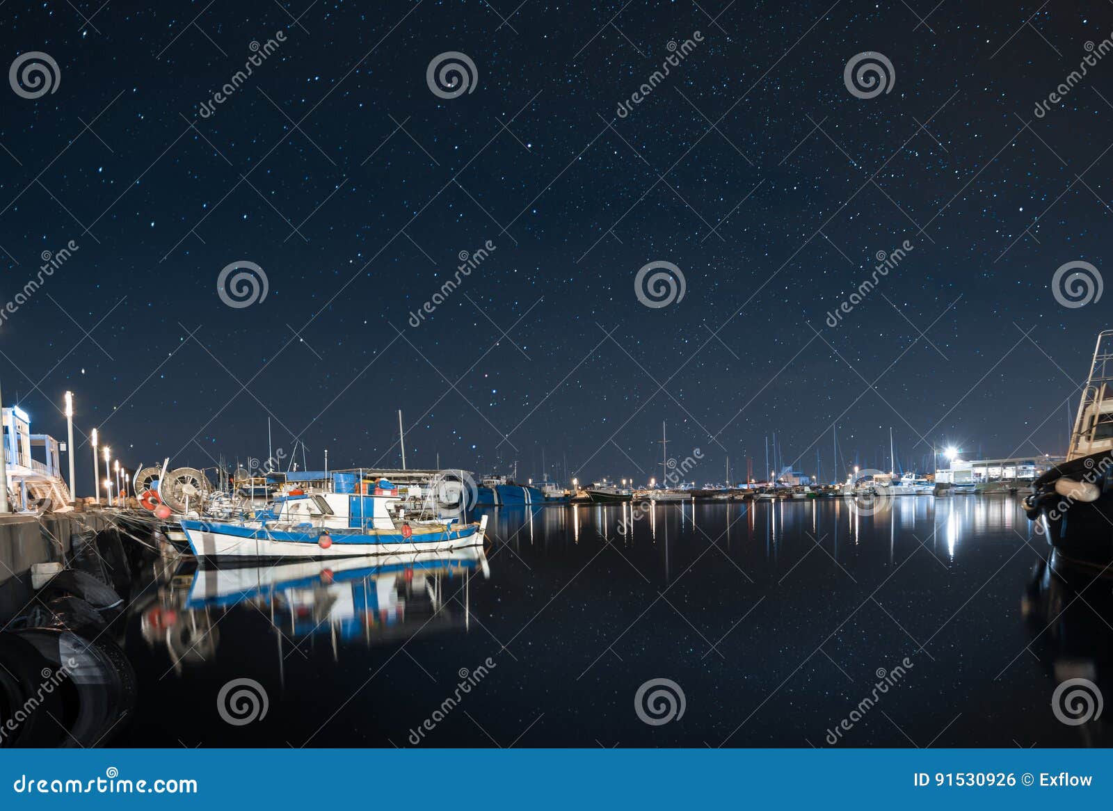 Limassol old port stock photo. Image of limassol, stars - 91530926