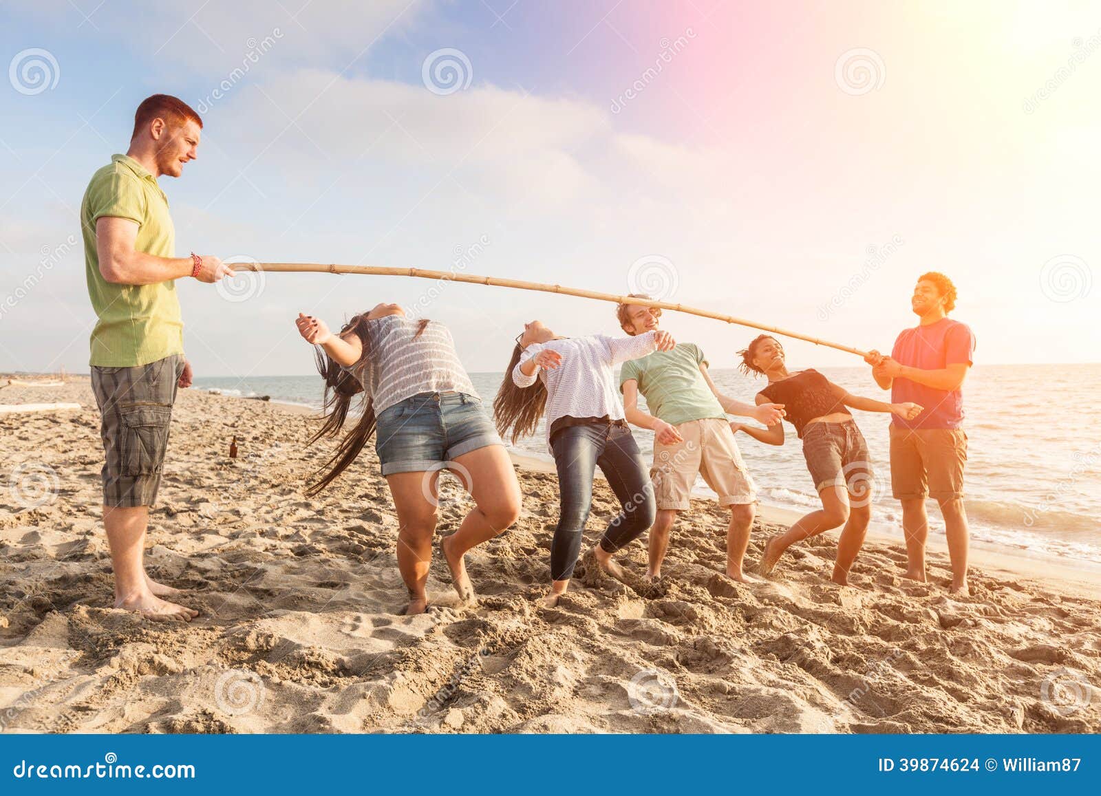 Limbo at Beach stock photo. Image of party, travel, race - 39874624