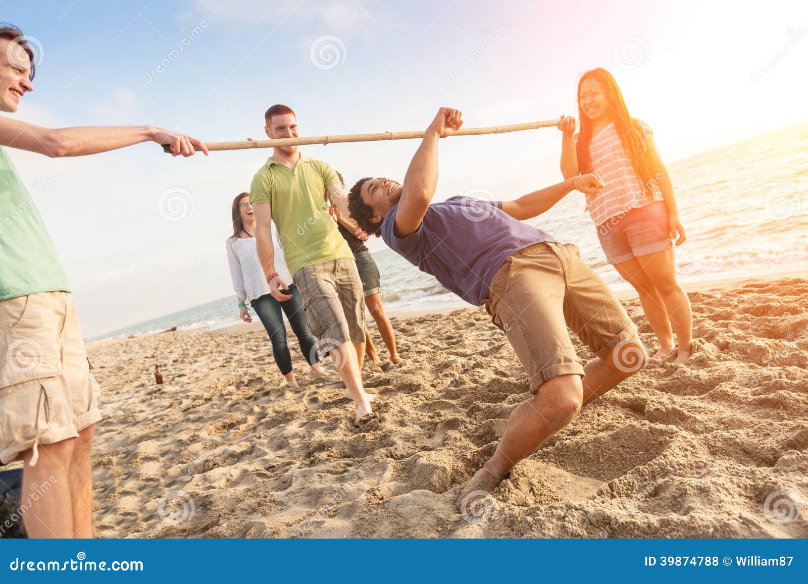 Limbo at Beach stock photo. Image of holiday, race, party - 39874788