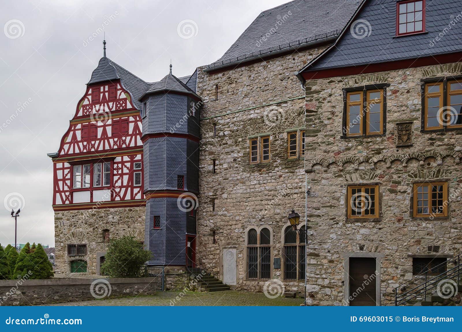 Limburg castle, Germany stock image. Image of historical - 69603015