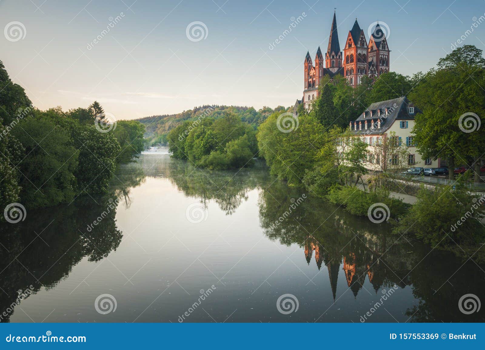 Limburg Cathedral in Germany Stock Image - Image of germany, panorama ...