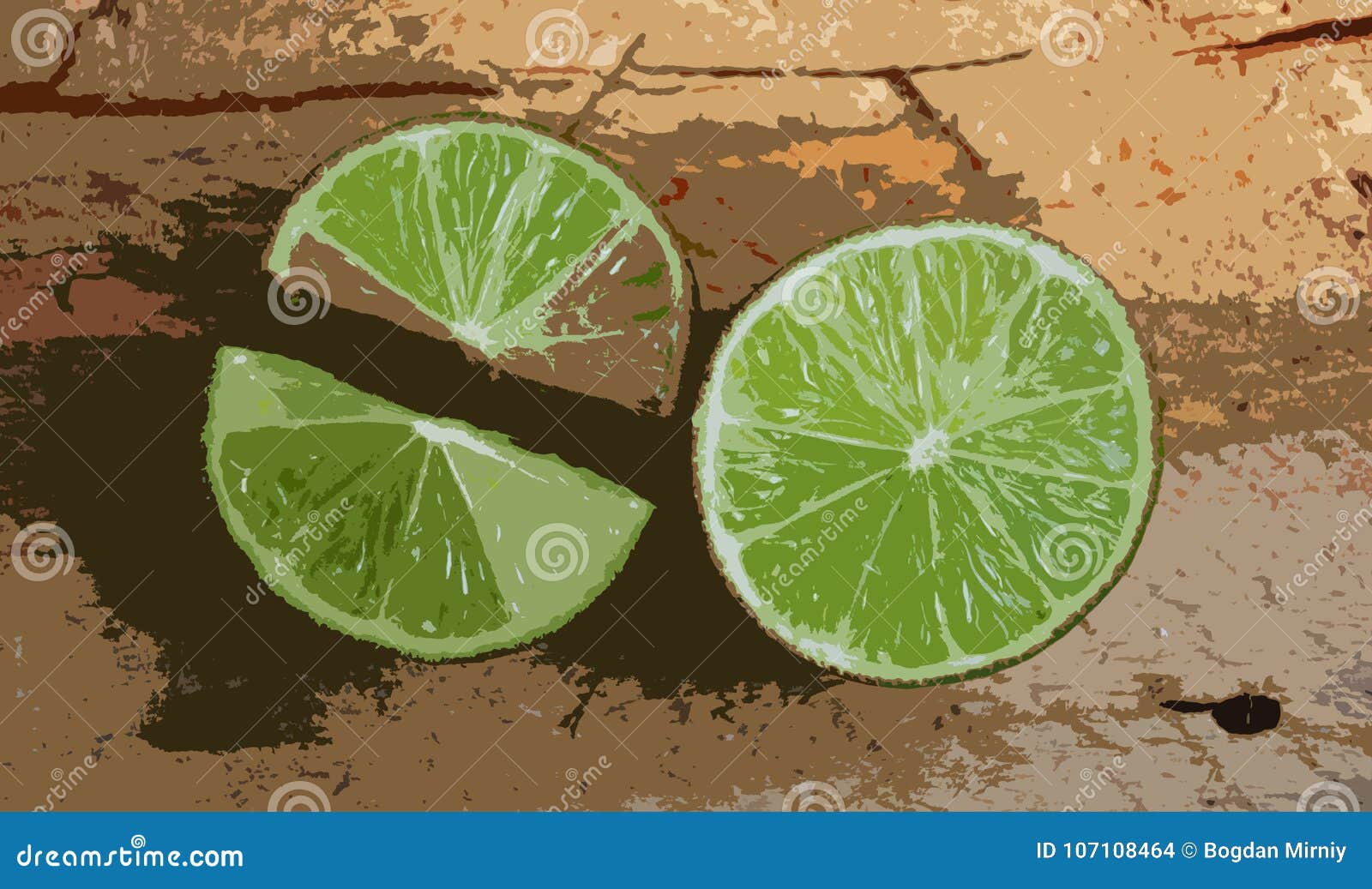 Lime, abstract art stock illustration. Illustration of abstract - 107108464