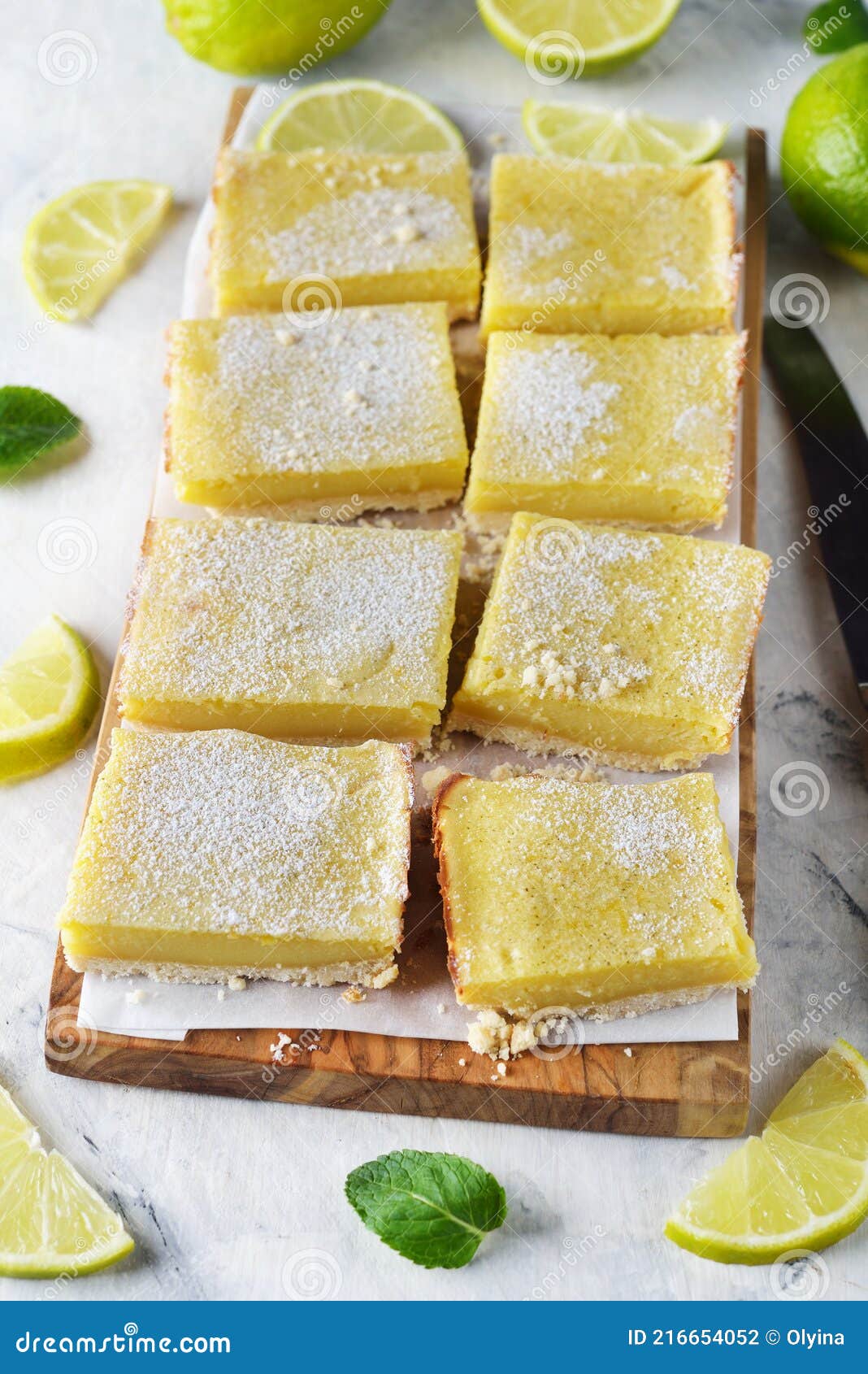 Lime bars stock photo. Image of pastries, dessert, sweet - 216654052