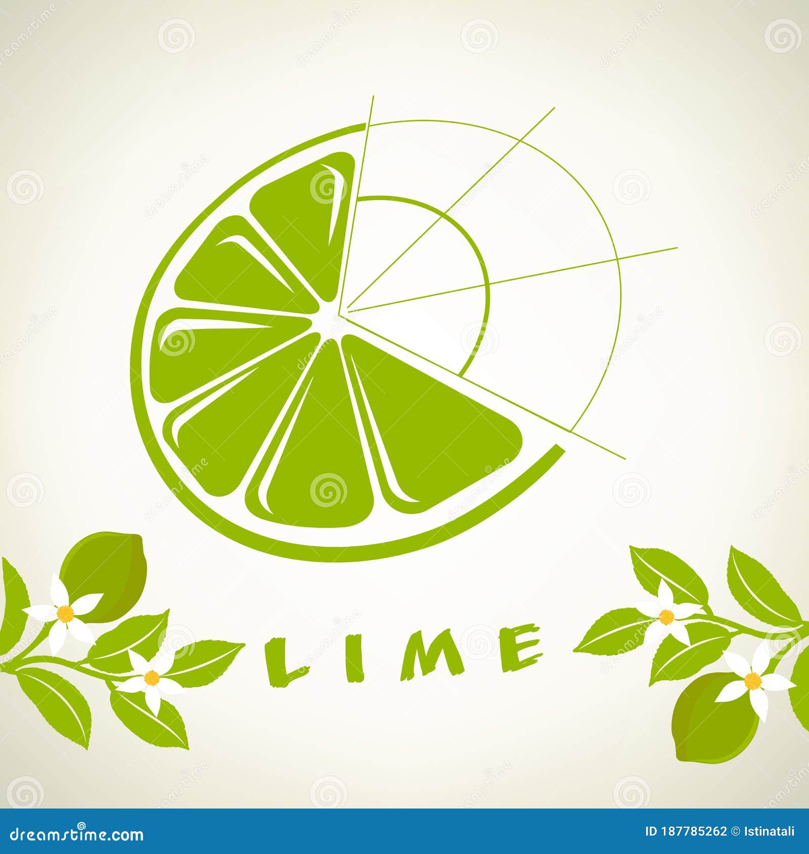 Lime on a Branch Logo Vector. Stock Vector - Illustration of health ...