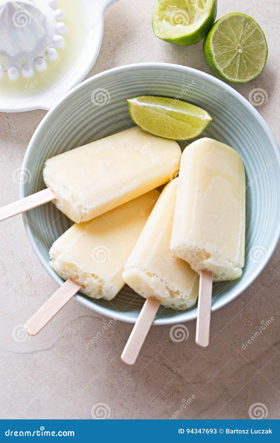 Lime Coconut Popsicle Ice Creams Stock Image - Image of iced, meal ...