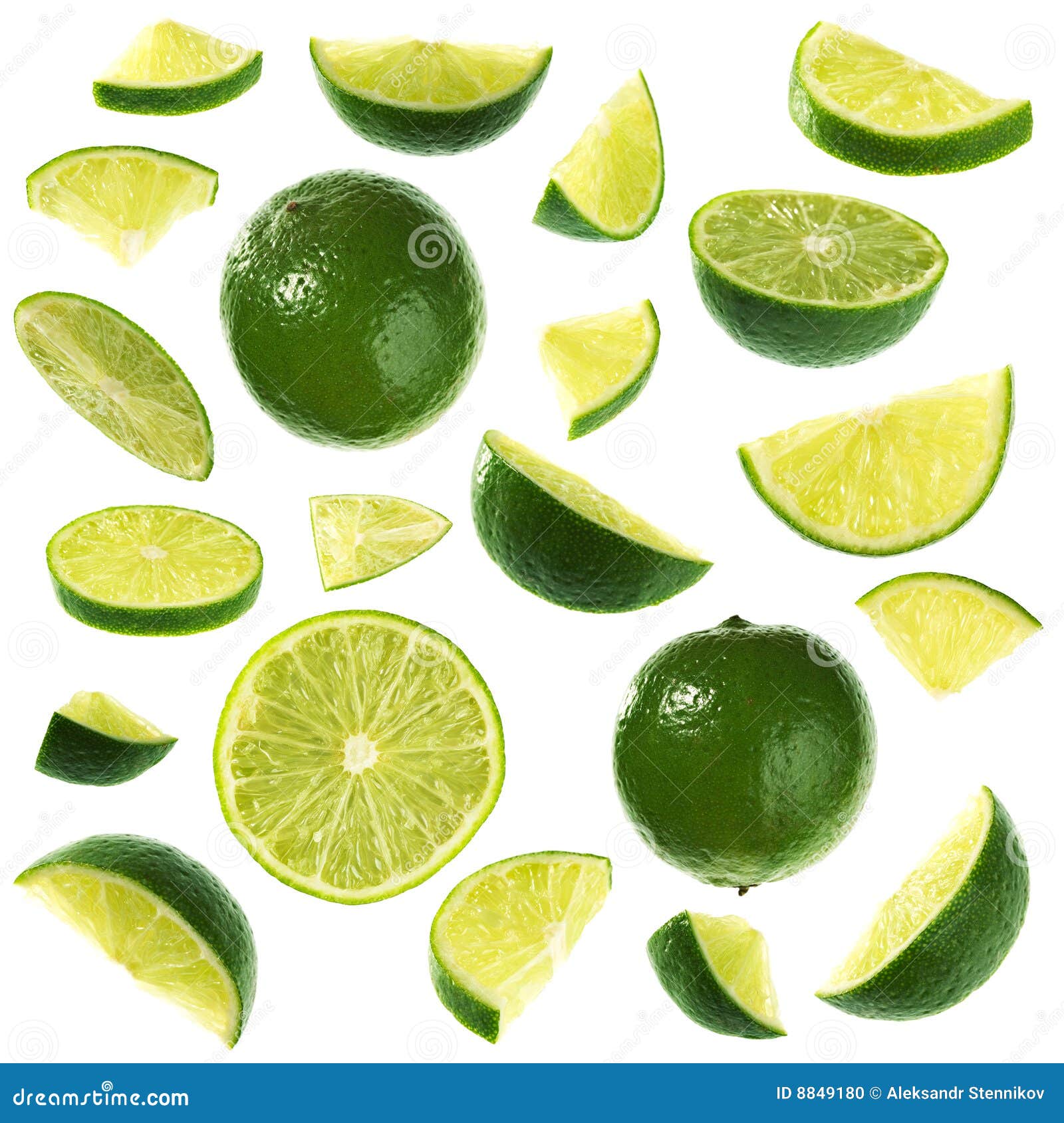 Lime collection stock photo. Image of lime, ripe, color - 8849180
