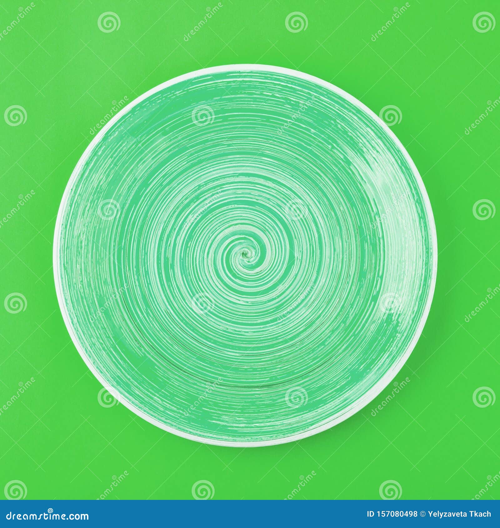 Saturated Green Watercolor Background. Isolated Spot For Design Royalty ...