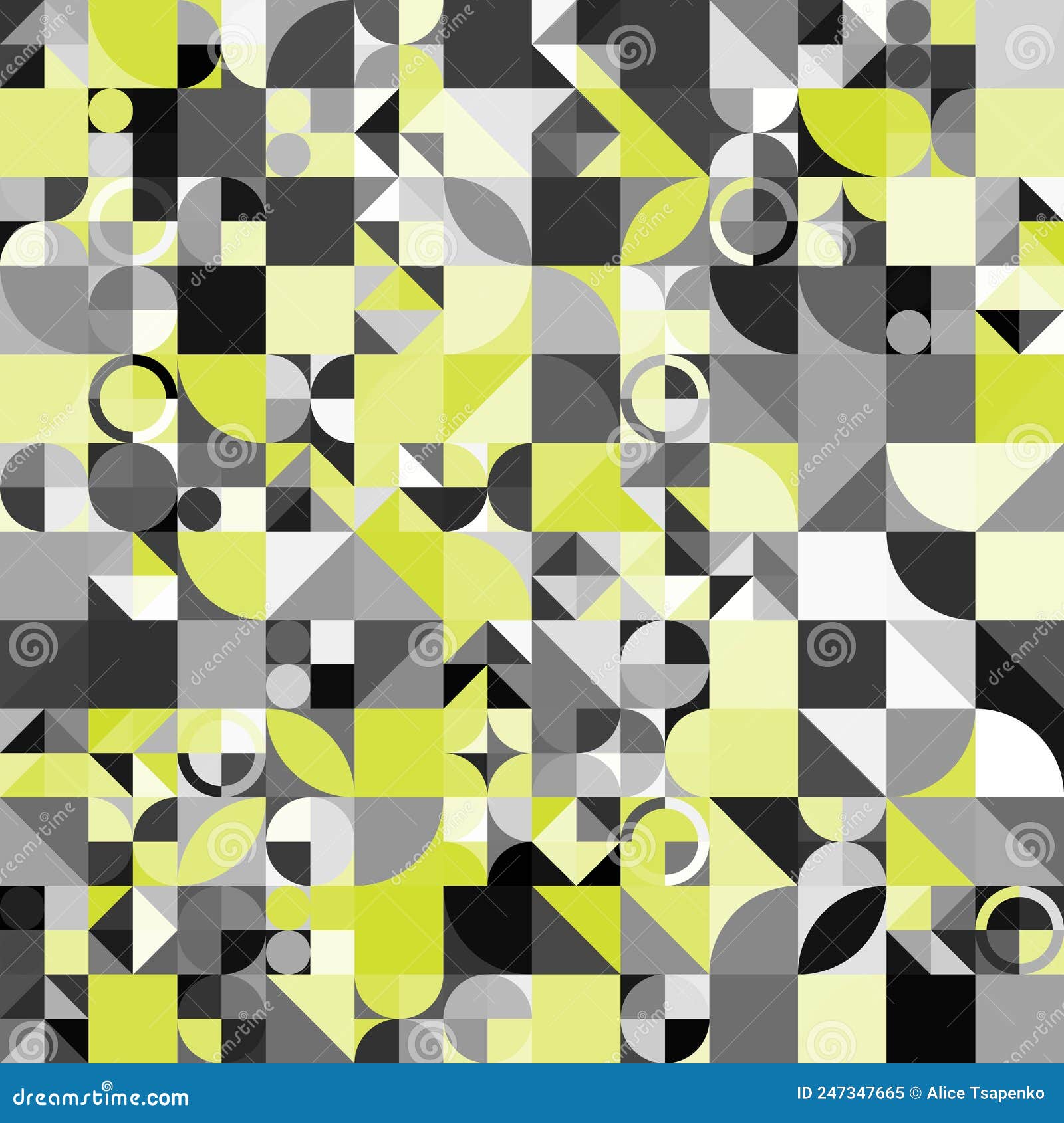 Lime Colored Digital Collage of Vector Abstract Infographic Elements ...