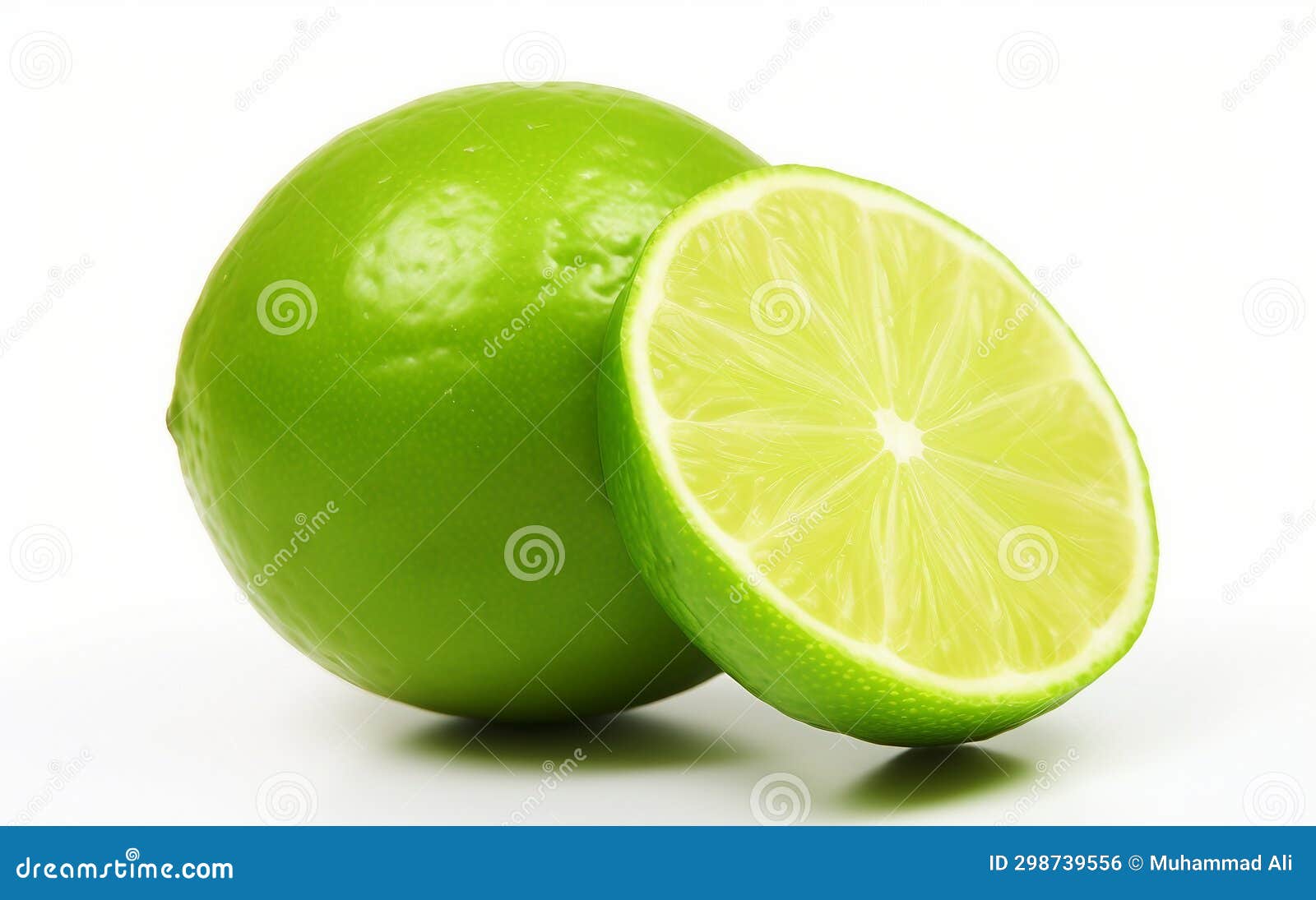 Lime Delight on White Background Stock Illustration - Illustration of ...