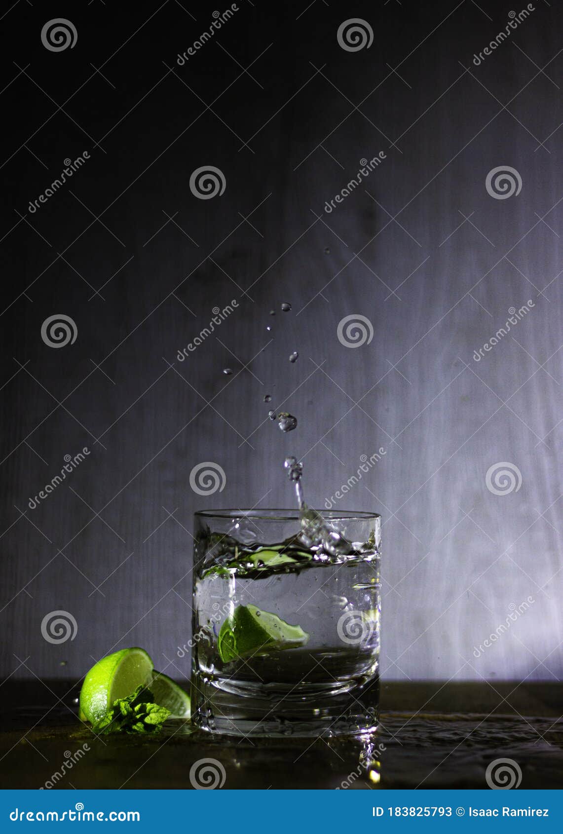 Lime drop stock image. Image of closeup, leaves, layout - 183825793