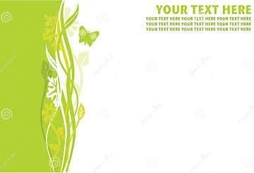 Lime Floral Page Border stock vector. Illustration of design - 5231610