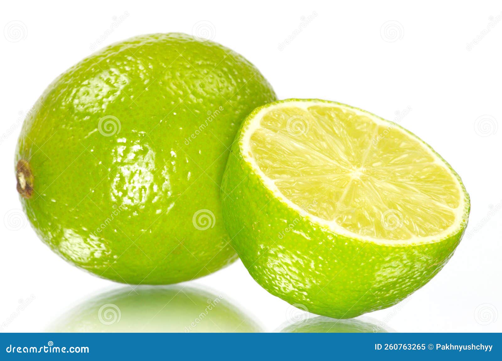 Fresh Ripe Lime Isolated on White Stock Image - Image of closeup, drink ...