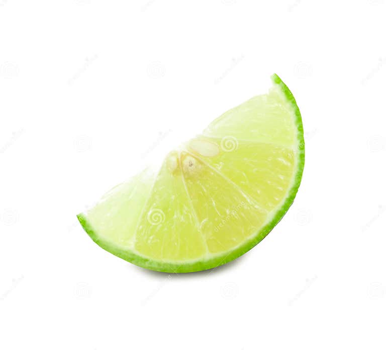 Lime Fruit Segment Isolated Stock Photo - Image of ingredient, cutout ...