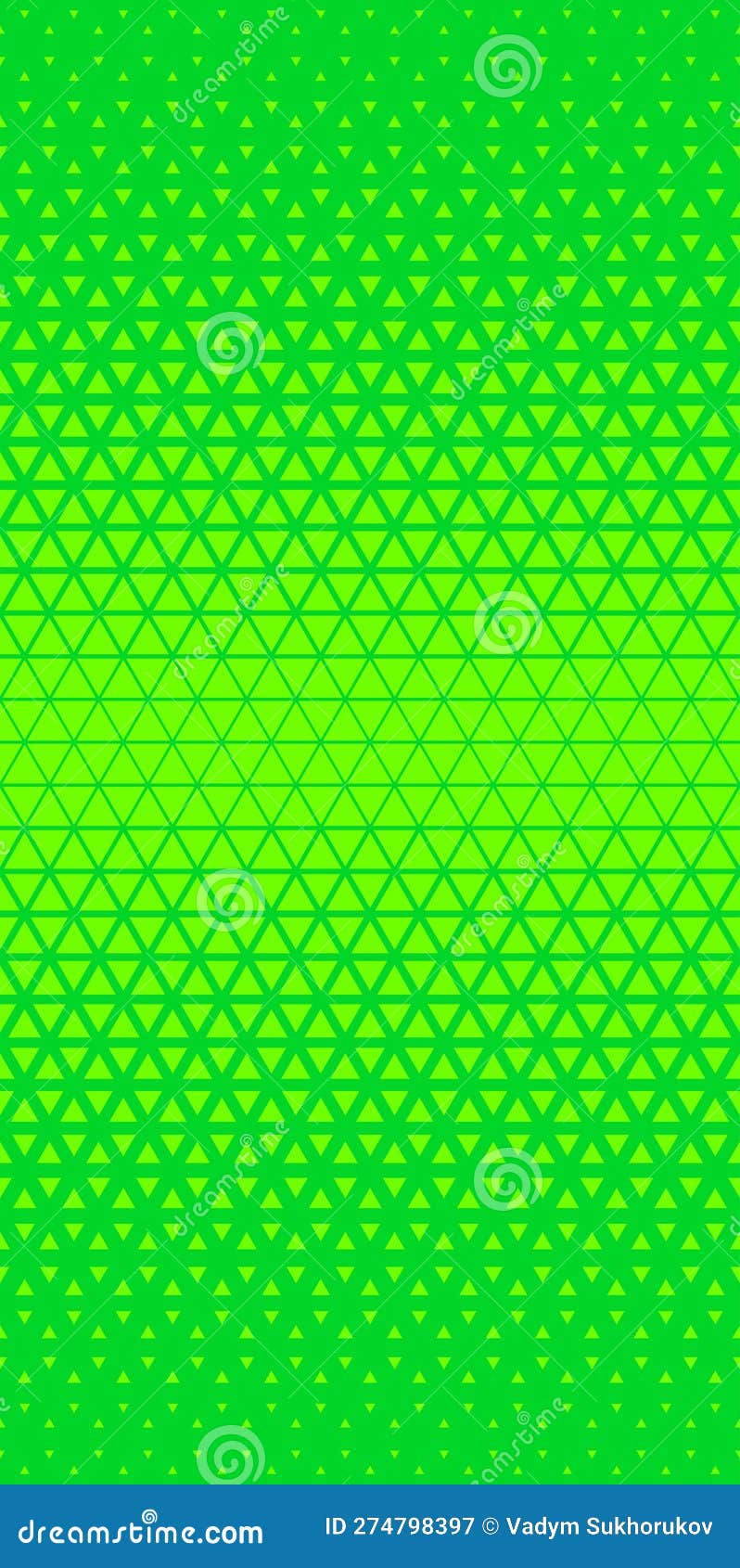 Lime Green Halftone Triangles Pattern. Abstract Geometric Gradient ...