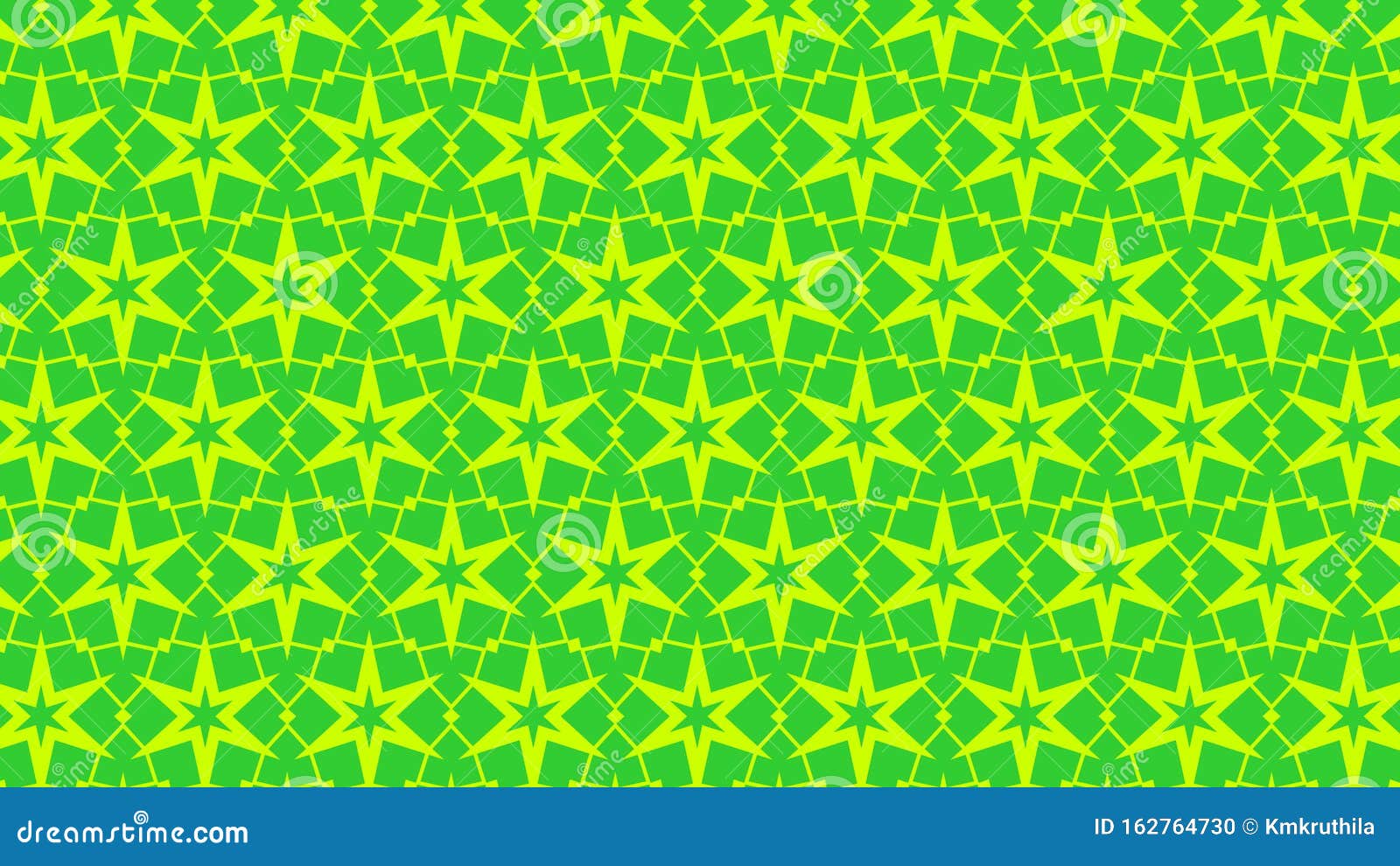 Lime Green Seamless Stars Pattern Background Stock Vector ...