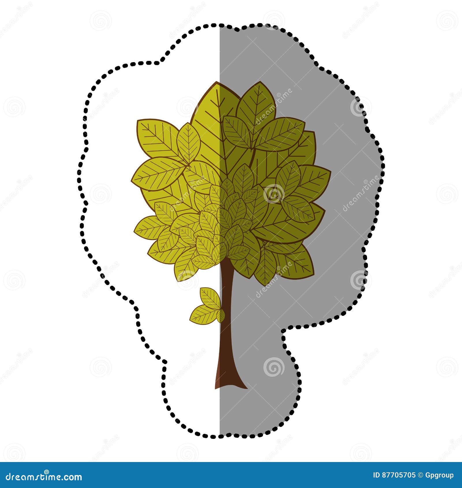 Lime Green Sticker Natural Tree Icon Stock Illustrations – 11 Lime ...