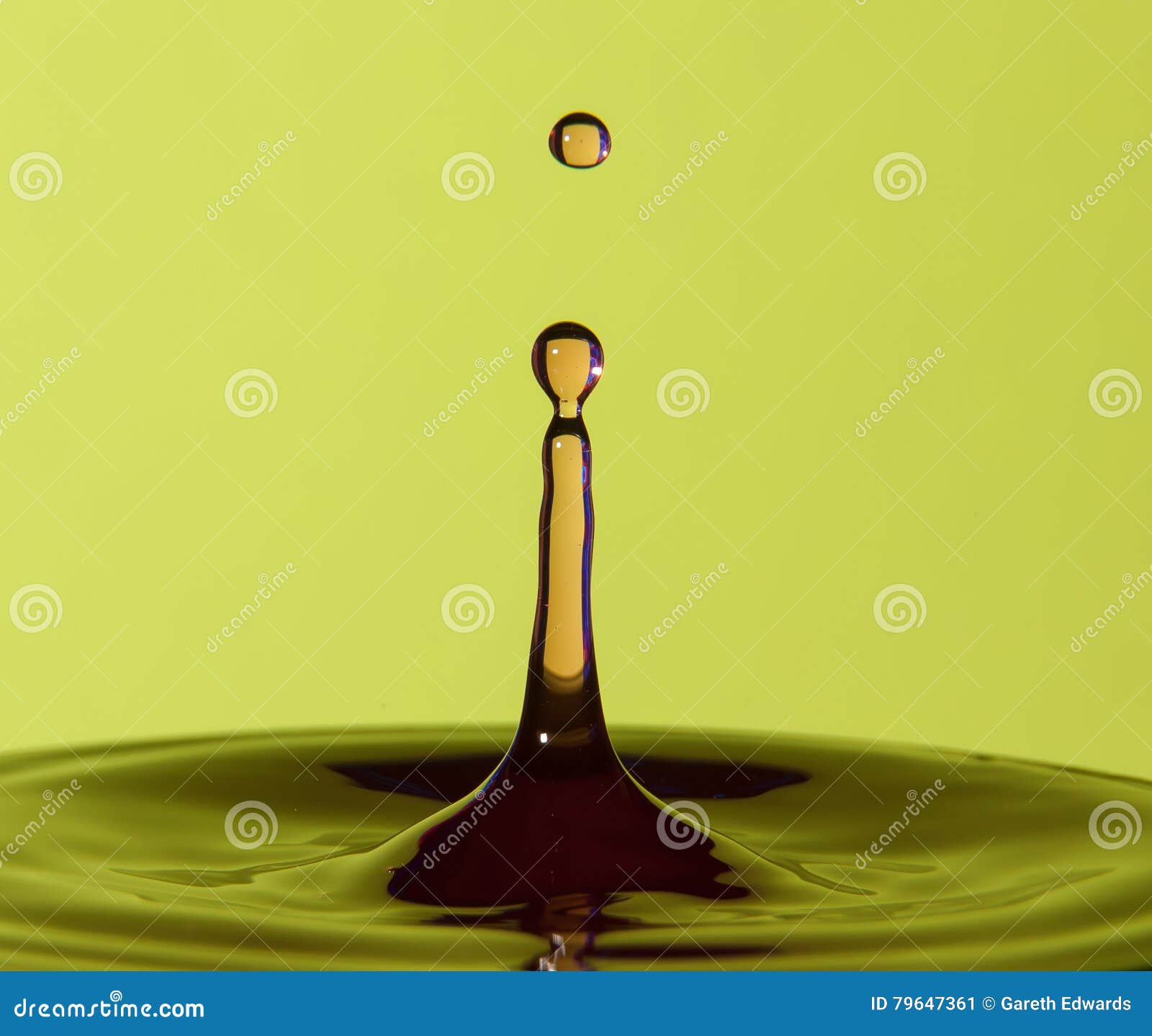 Lime green water drop stock image. Image of bounce, collision - 79647361