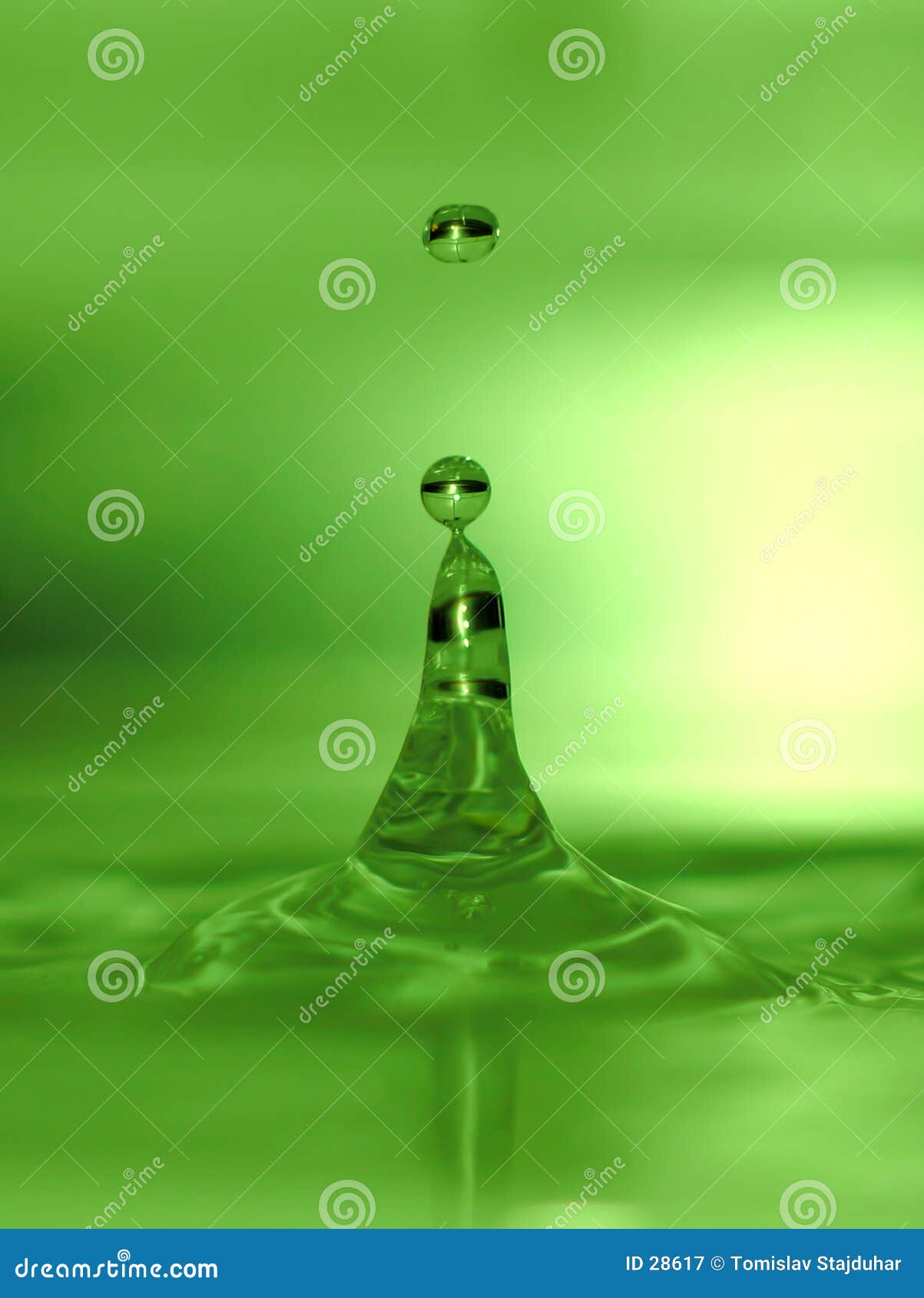 Lime green water drops stock image. Image of moment, pouring - 28617