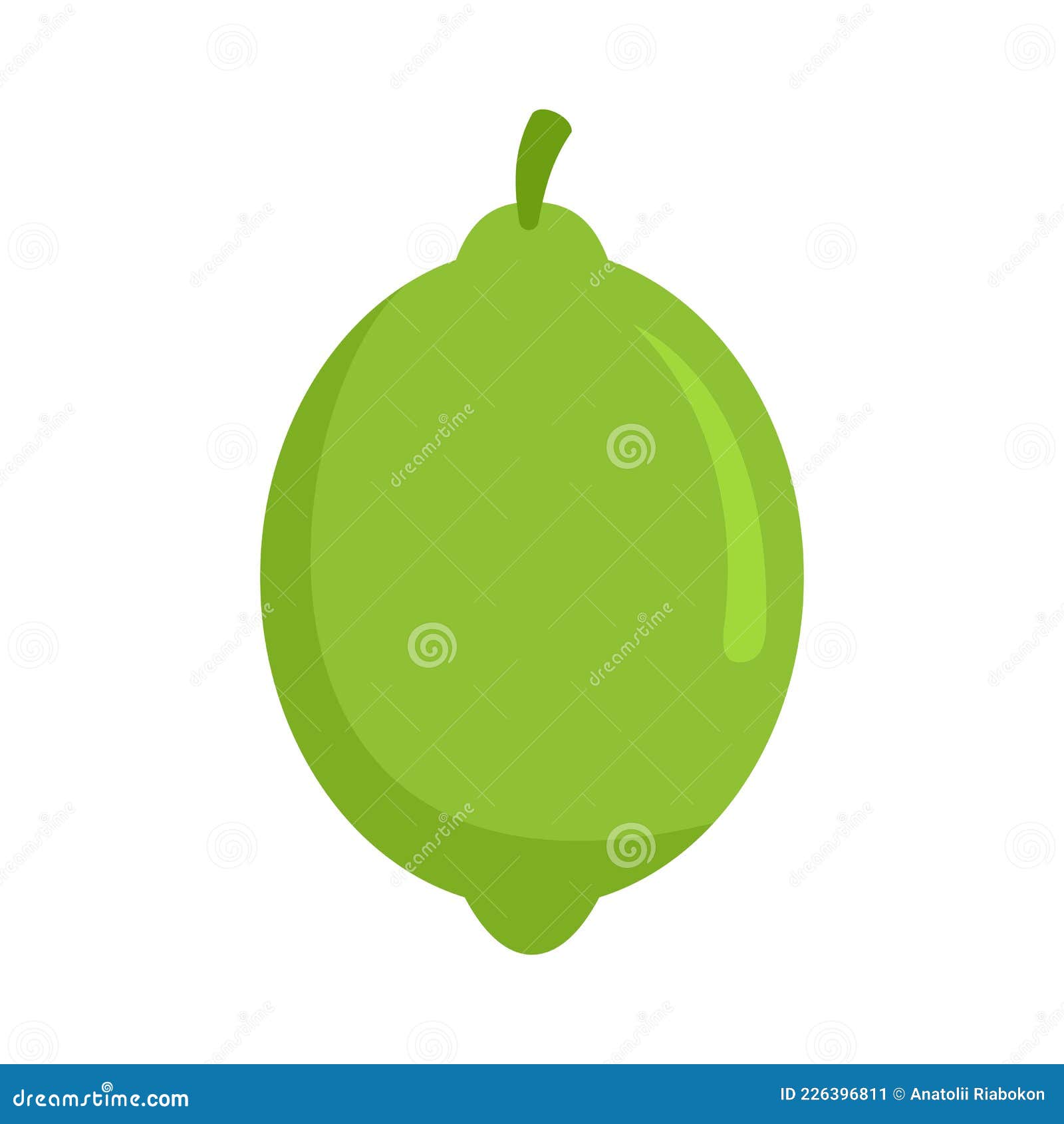 Lime Icon Flat Isolated Vector Stock Vector - Illustration of natural ...