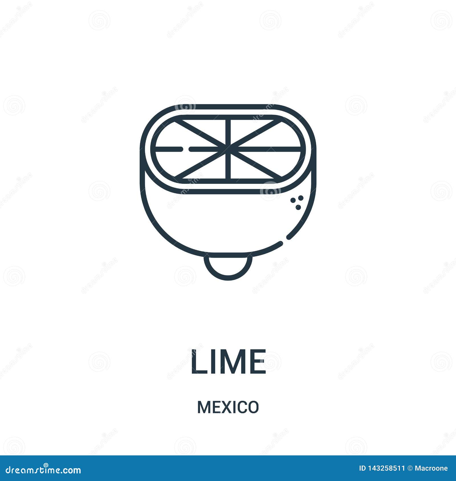 Lime Icon Vector from Mexico Collection. Thin Line Lime Outline Icon ...