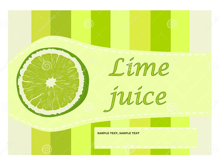 Lime juice label stock illustration. Illustration of full - 42467768