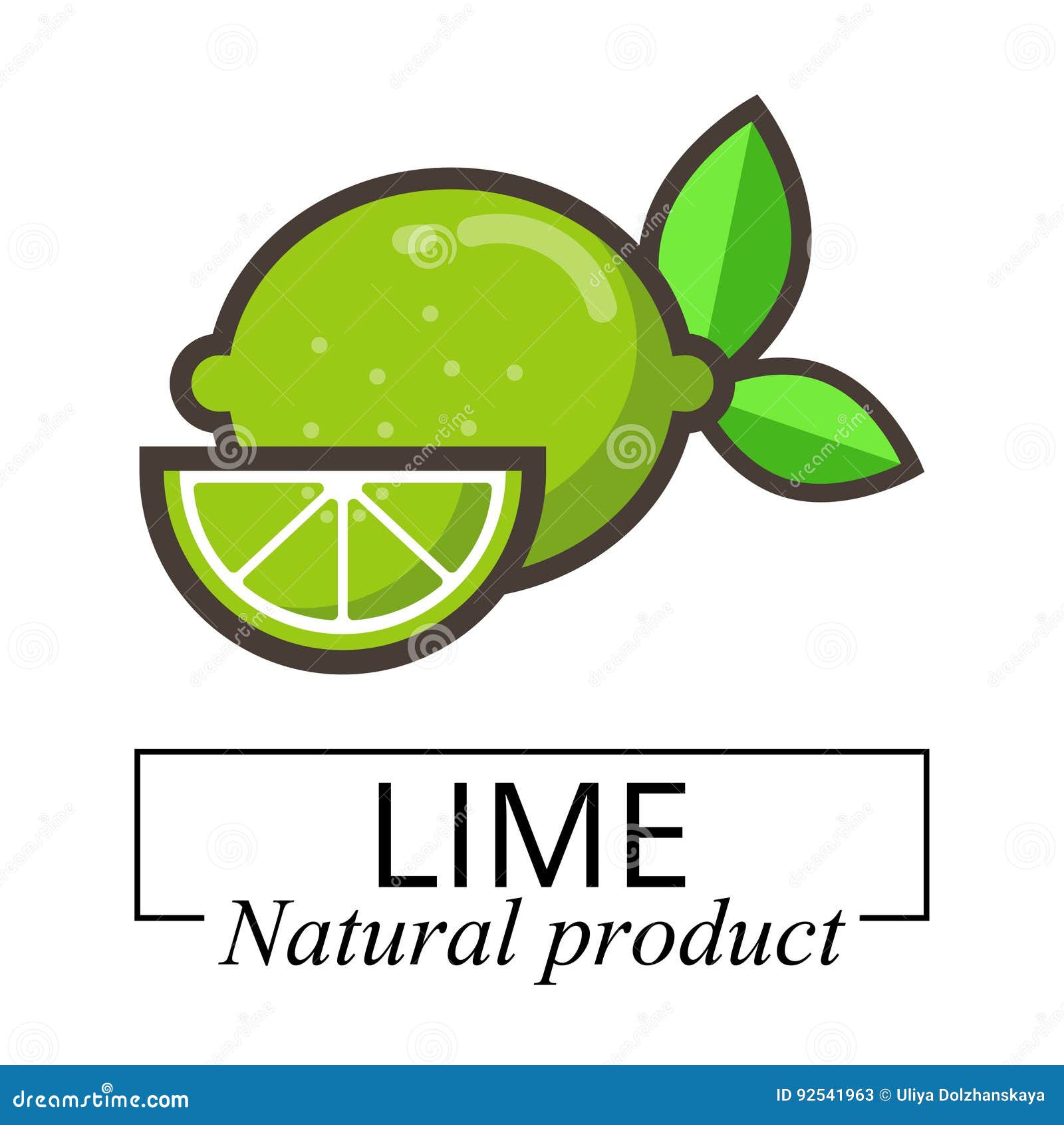 Lime label stock vector. Illustration of food, lemon - 92541963