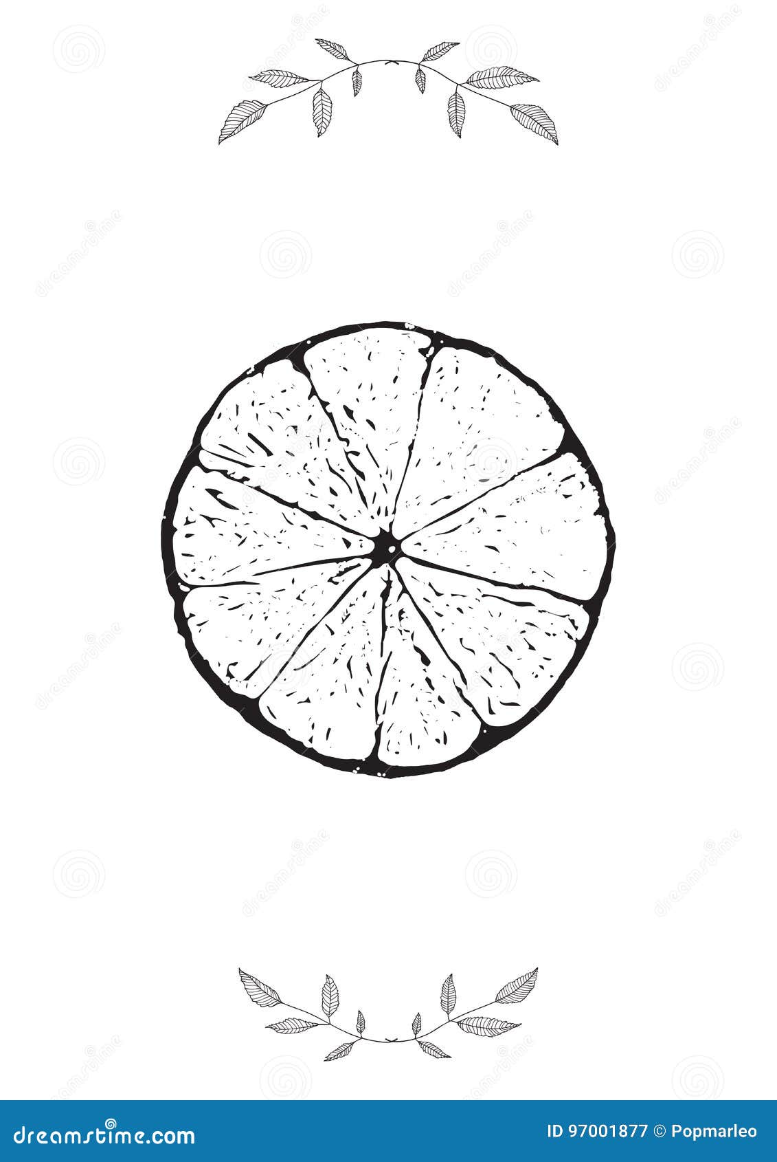 Lime and Leaves Template Design Decorative Background Stock Vector ...