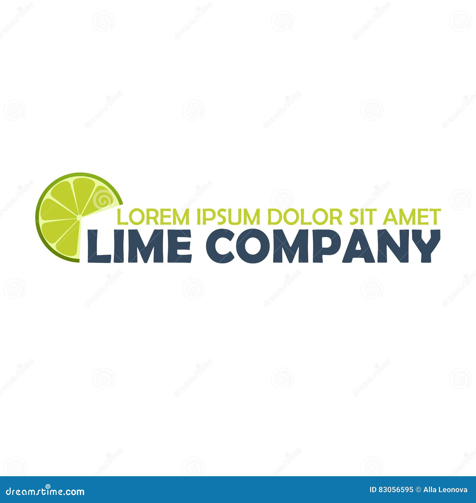 Lime Logo Company. Citrus. Vector Logo Illustration. Stock Illustration ...