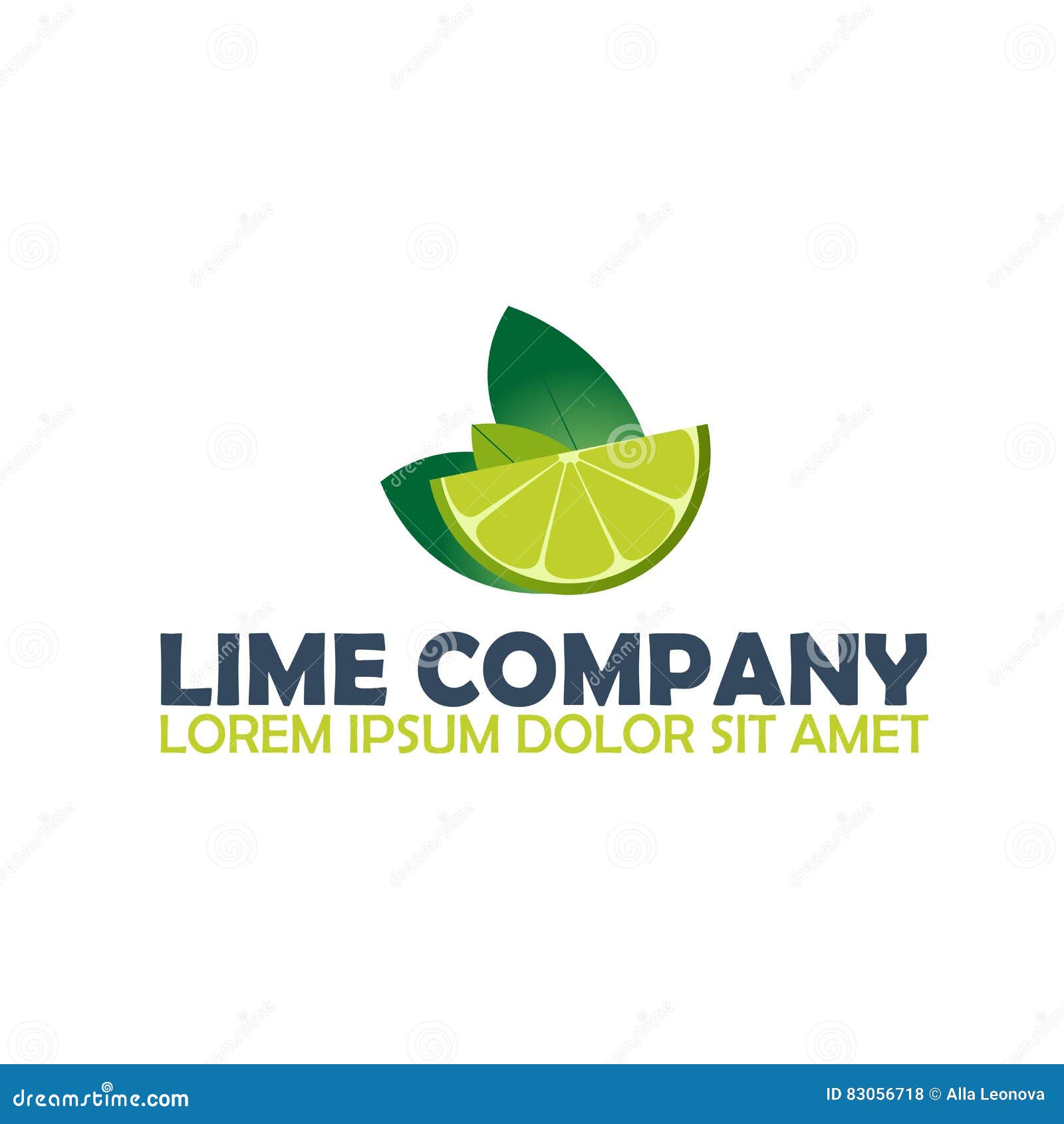 Lime Logo Company. Citrus. Vector Logo Illustration. Stock Illustration ...