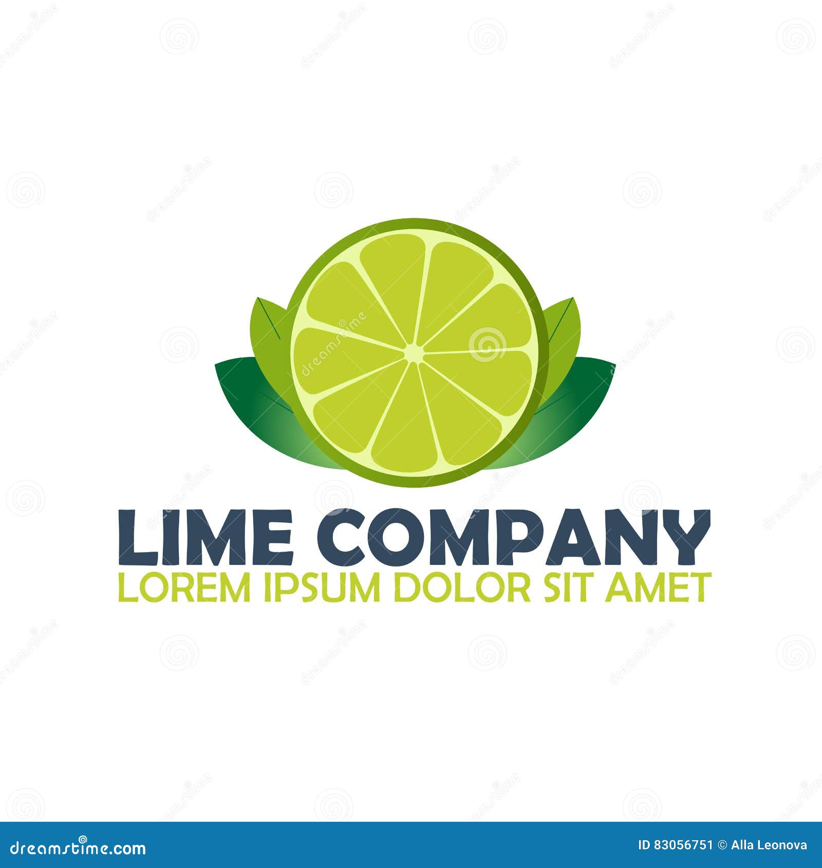 Lime Logo Company. Citrus. Vector Logo Illustration. Stock Illustration ...