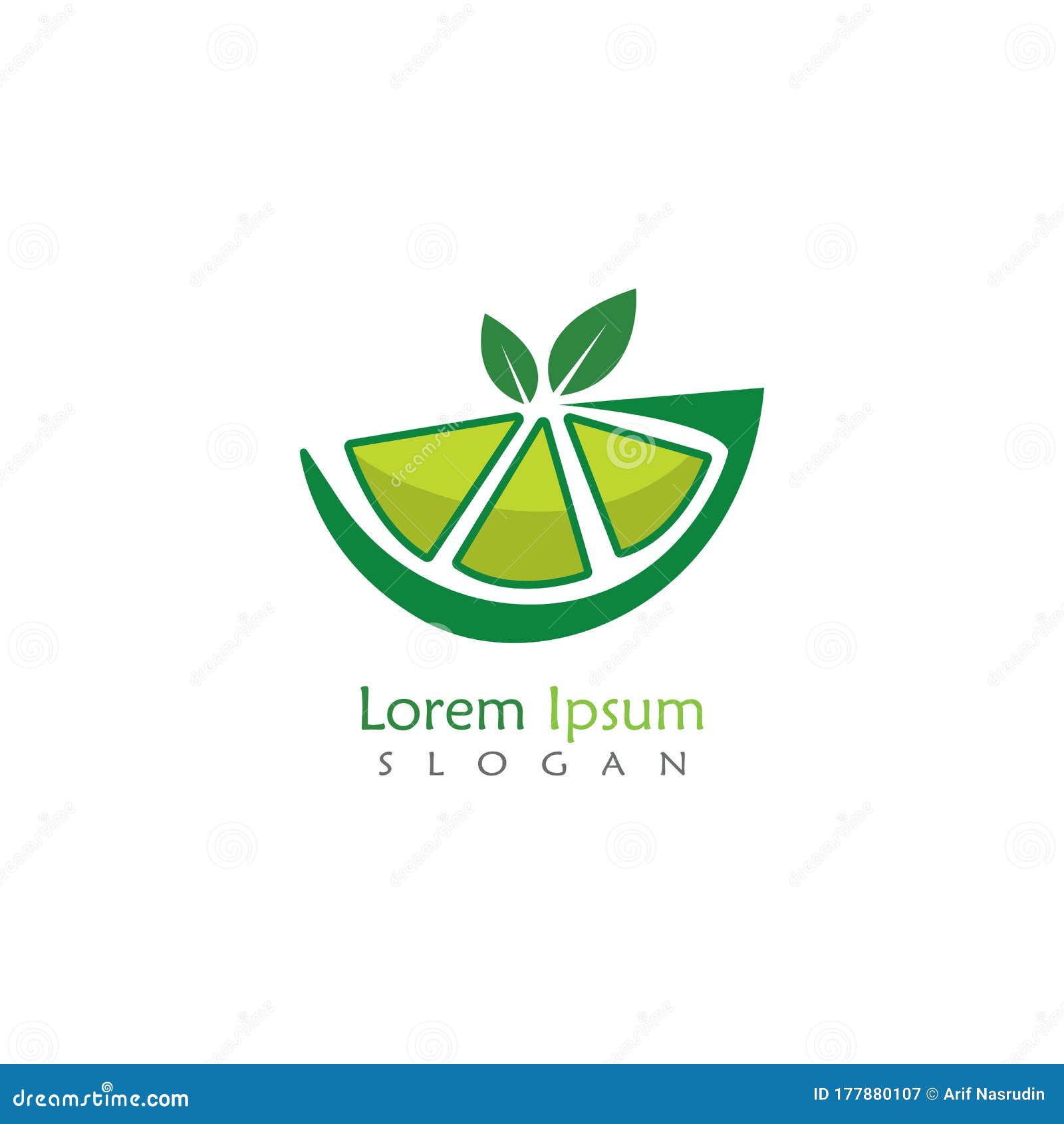 Lime Logo Design, Isolated Lime Creative Template Vector Stock ...