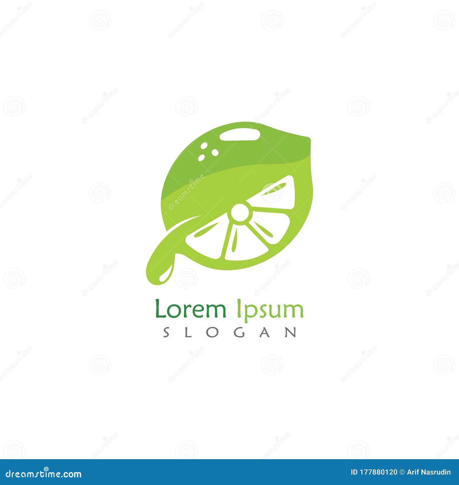 Lime Logo Design, Isolated Lime Creative Template Vector Stock ...