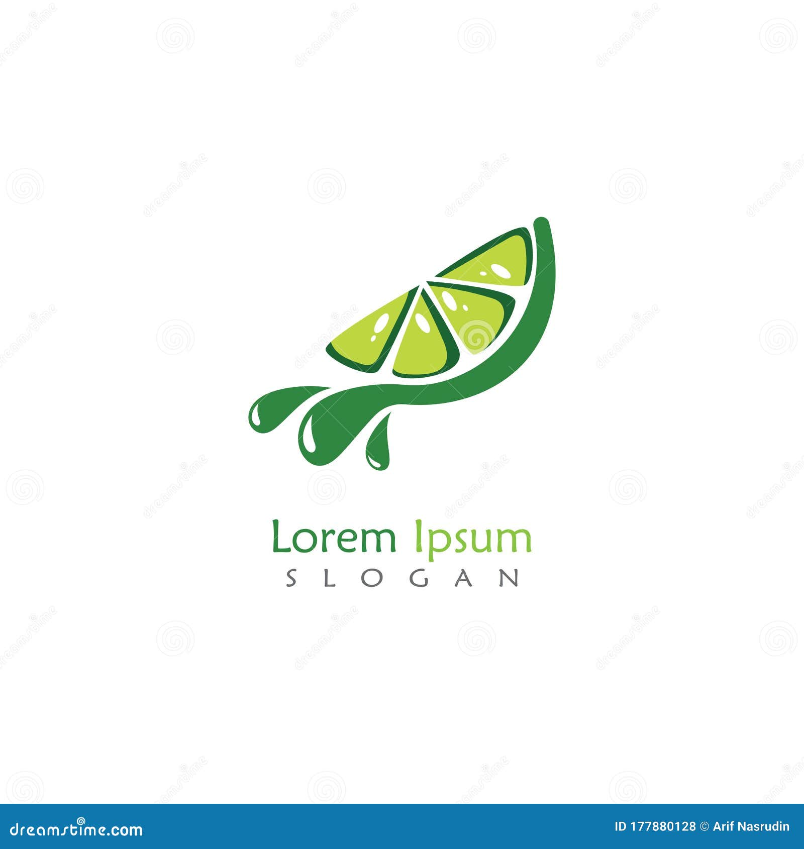 Lime Logo Design, Isolated Lime Creative Template Vector Stock ...
