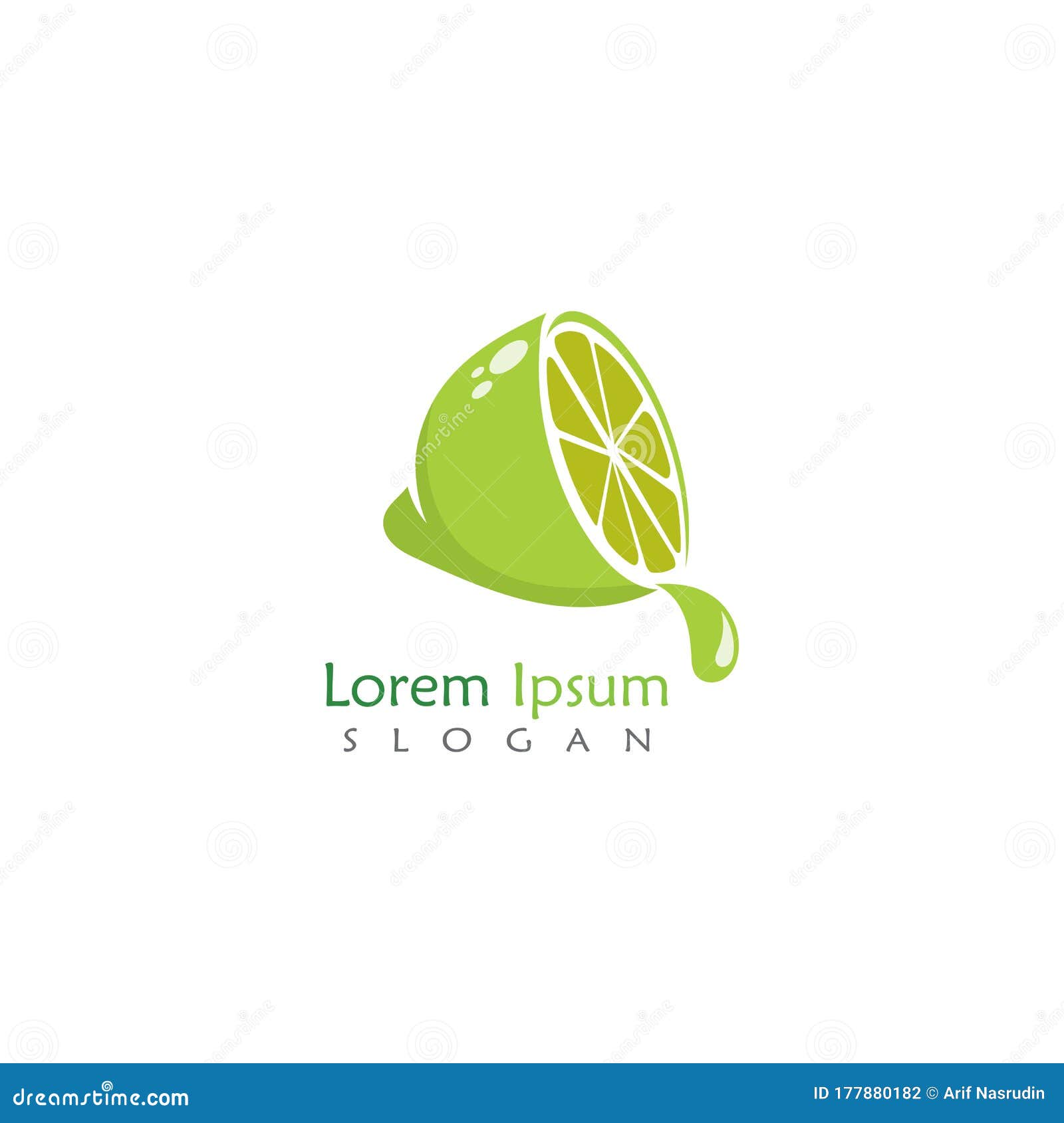 Lime Logo Design, Isolated Lime Creative Template Vector Stock ...